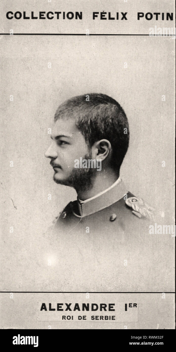 Photographic portrait of Alexandre 1er, roi de Serbie - From First ...