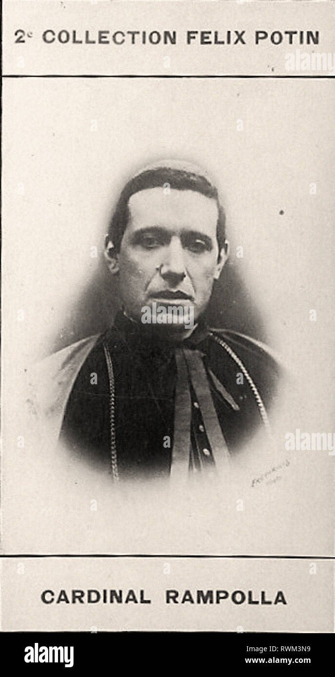 Photographic portrait of Cardinal Rampolla - From 2e COLLECTION FÉLIX ...