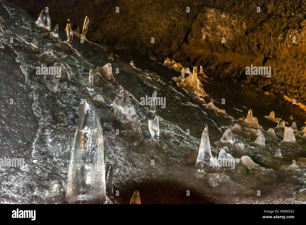Wind Cave & Ice Cave in Fugaku Japan. The Fuji Fugaku Wind Cave is ...