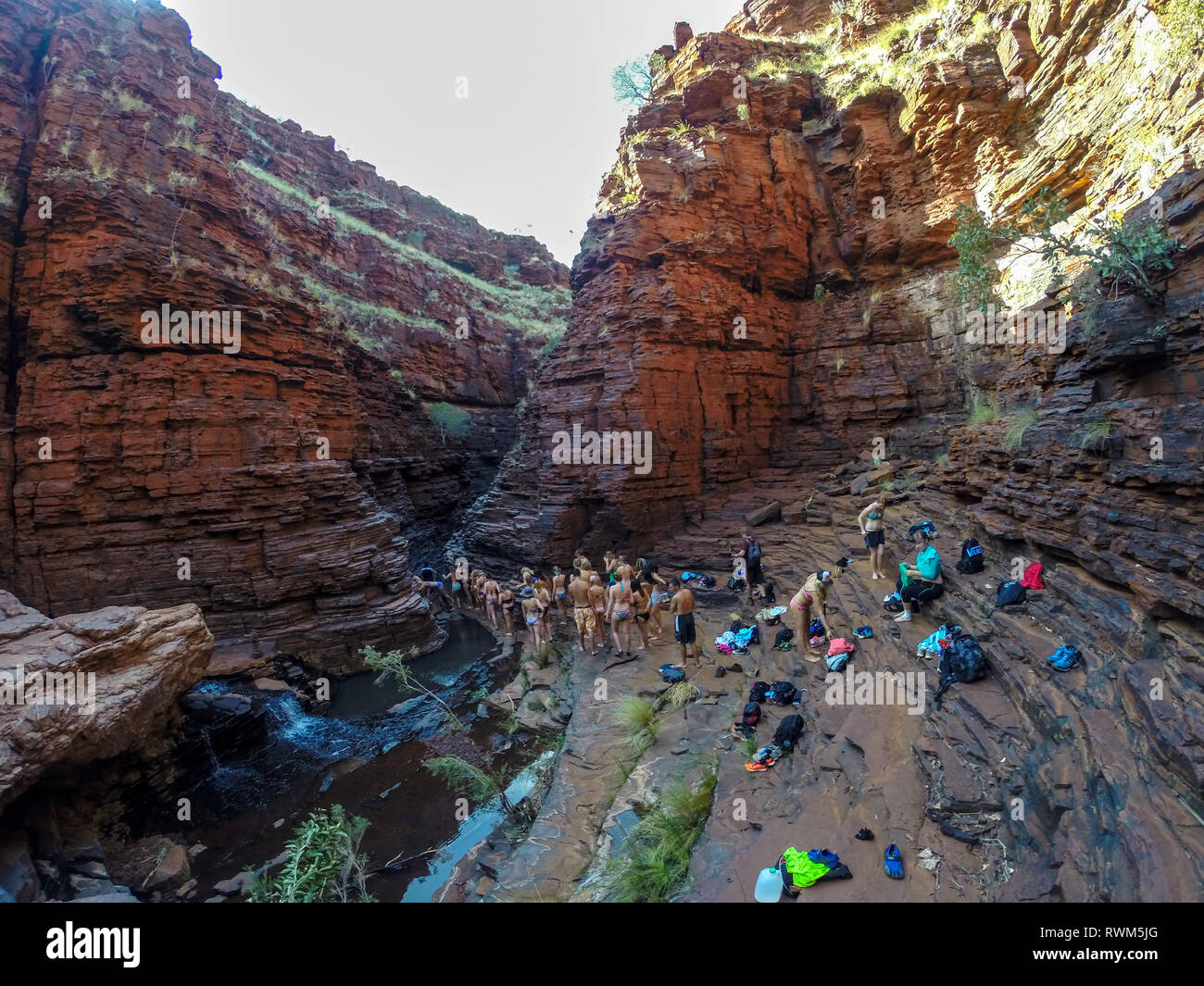 Handrail Pool, Weano Gorge, Karijini National Park, Western Australia ...