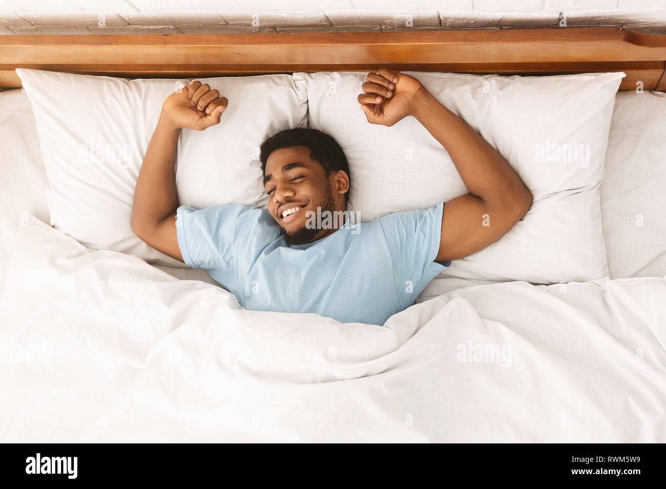 Male bed asleep hi-res stock photography and images - Alamy