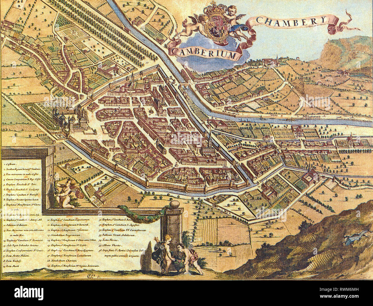 Chambery Map High Resolution Stock Photography and Images - Alamy