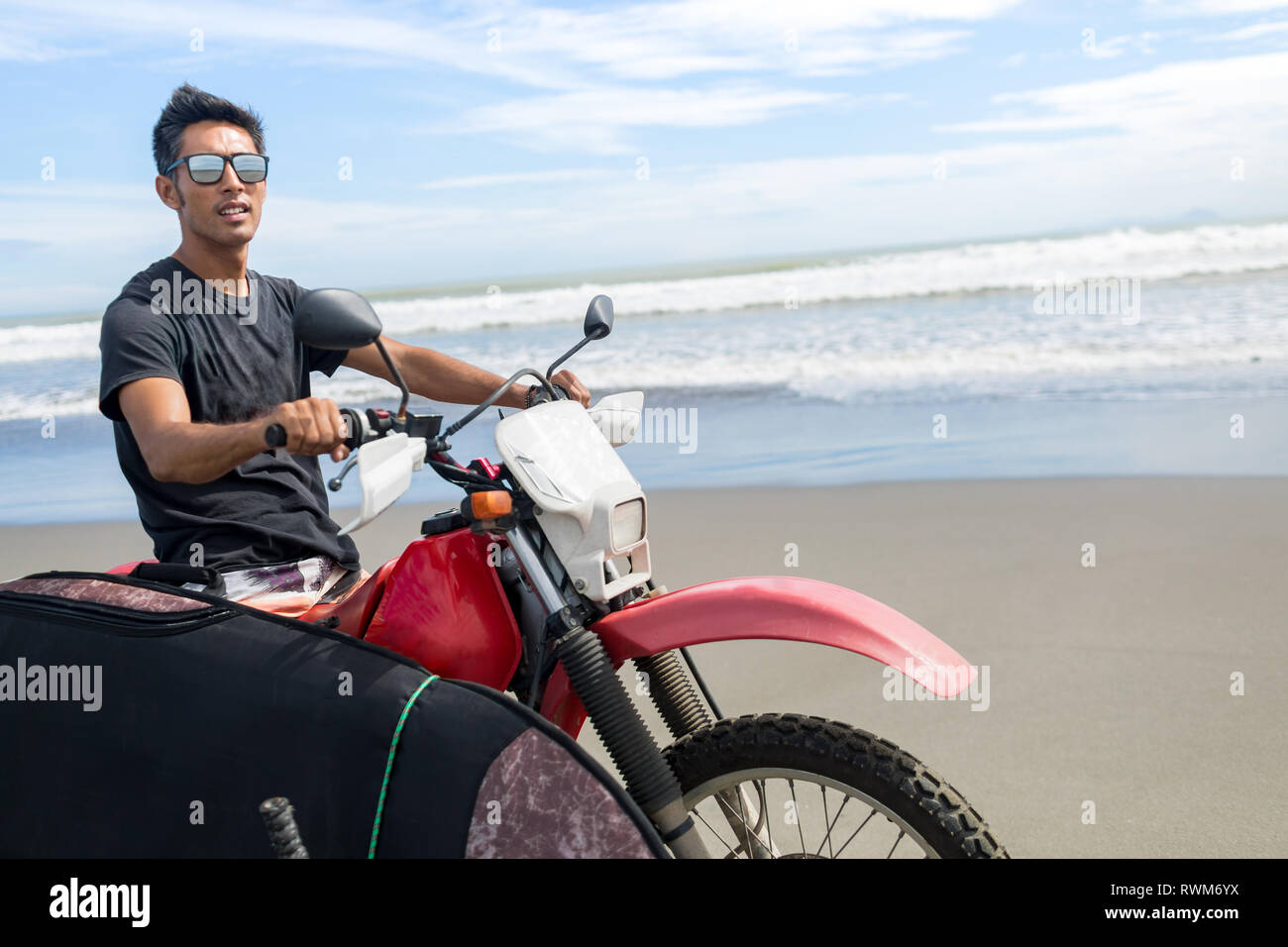 Motorcycle Riding Away