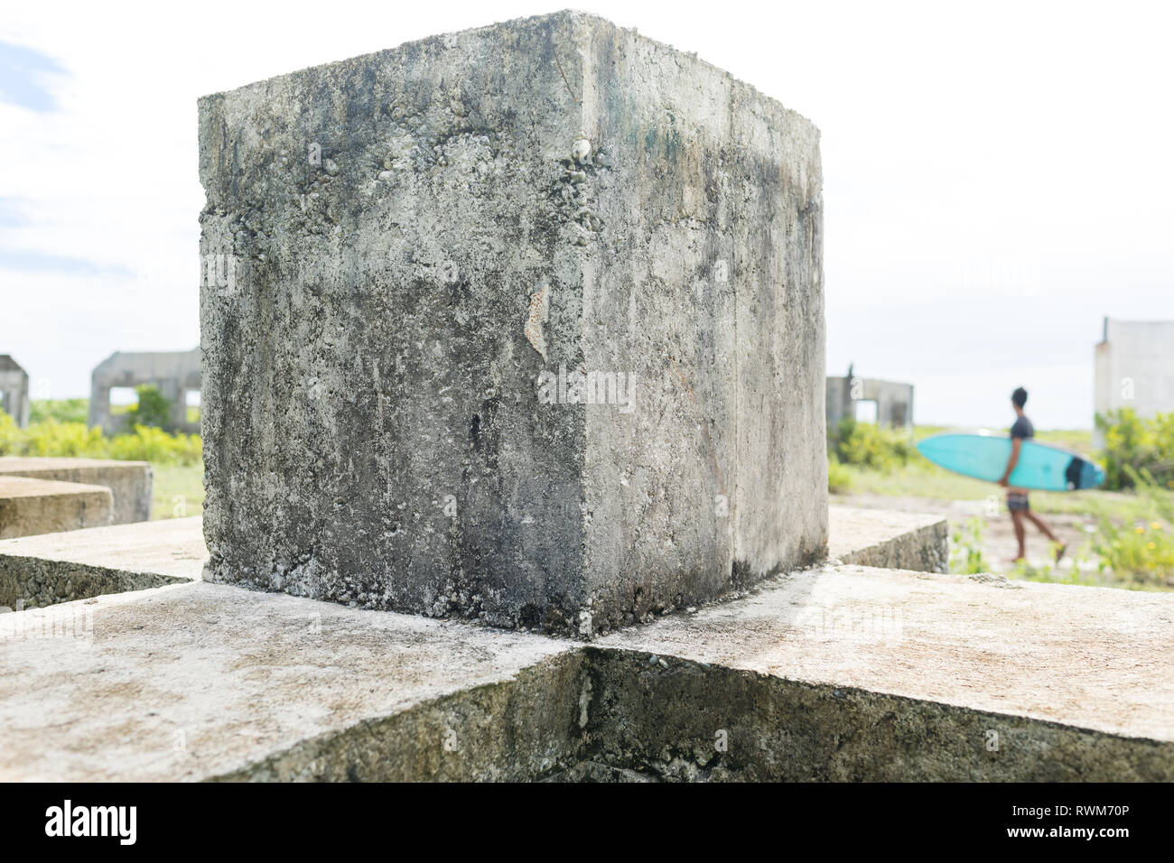 Man with surfboard, Abulug, Cagayan, Philippines Stock Photo - Alamy