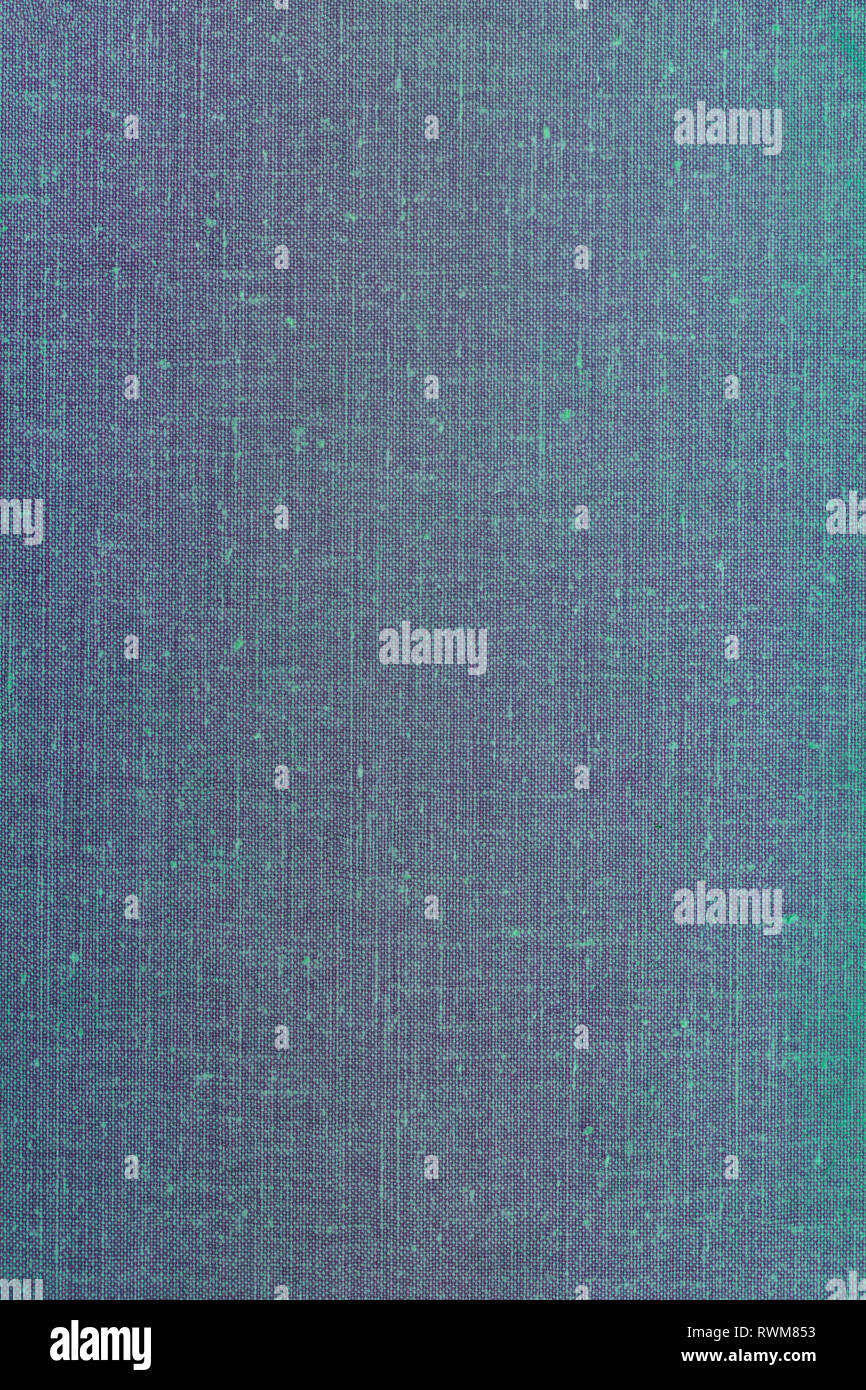 A vintage cloth book cover with a blue screen pattern and grunge ...