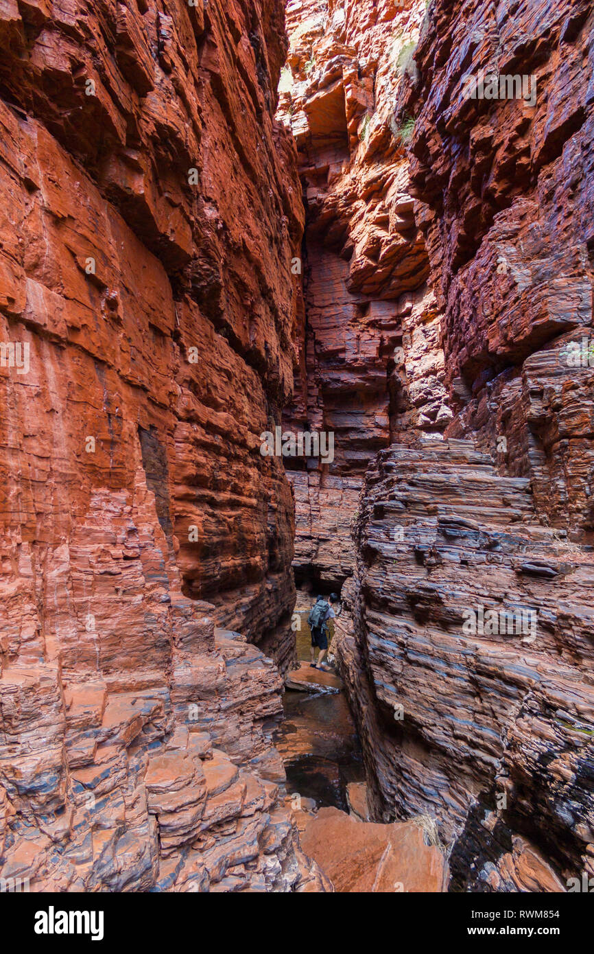 Handrail Pool, Weano Gorge, Karijini National Park, Western Australia ...
