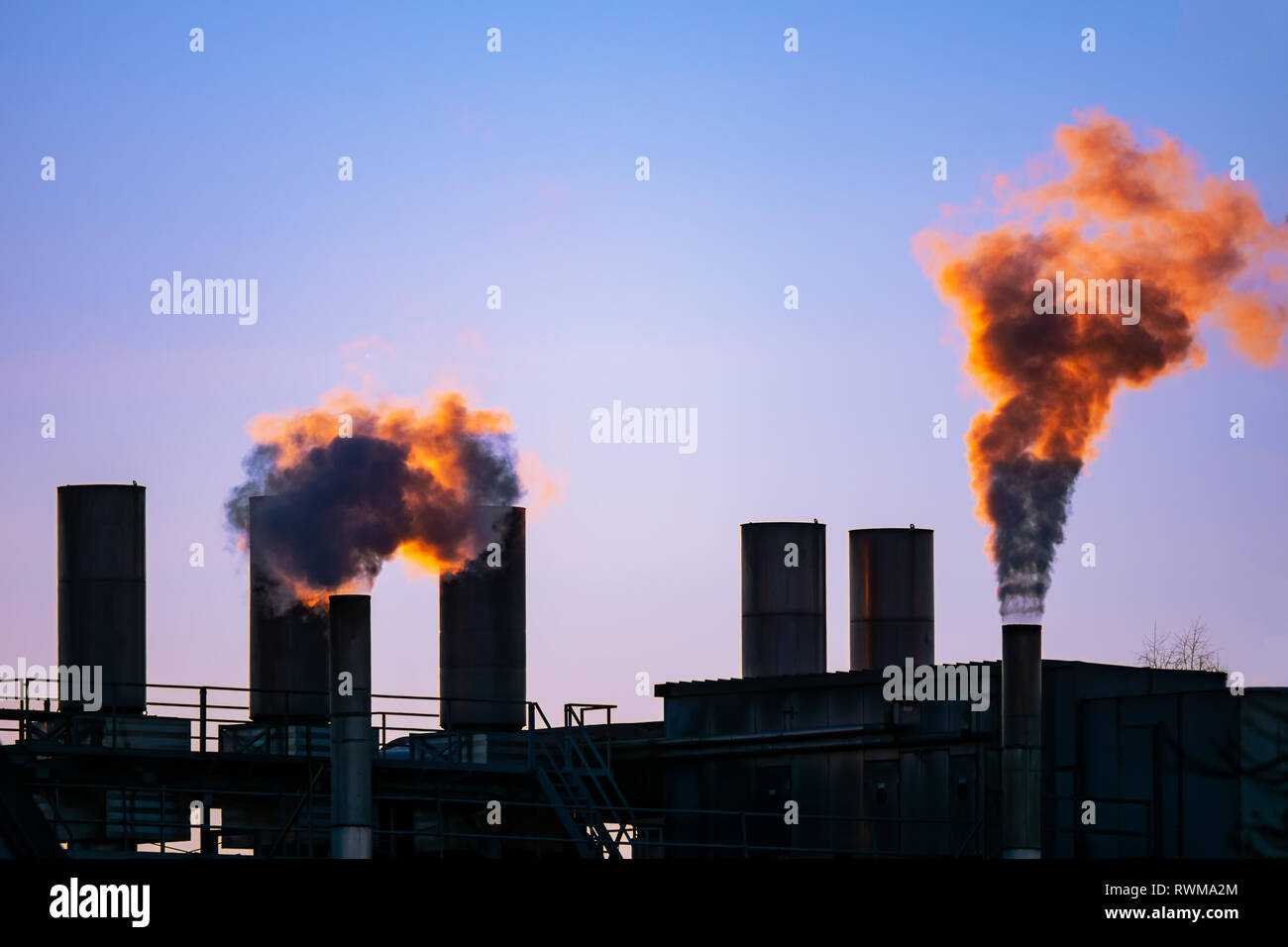 Old factory smoke pollution hi-res stock photography and images - Alamy