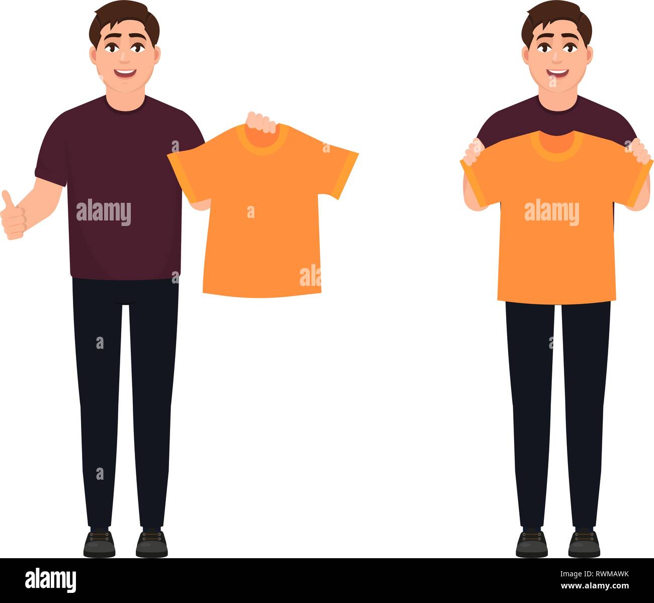 Orange Shirts Stock Photos & Orange Shirts Stock Images - Alamy