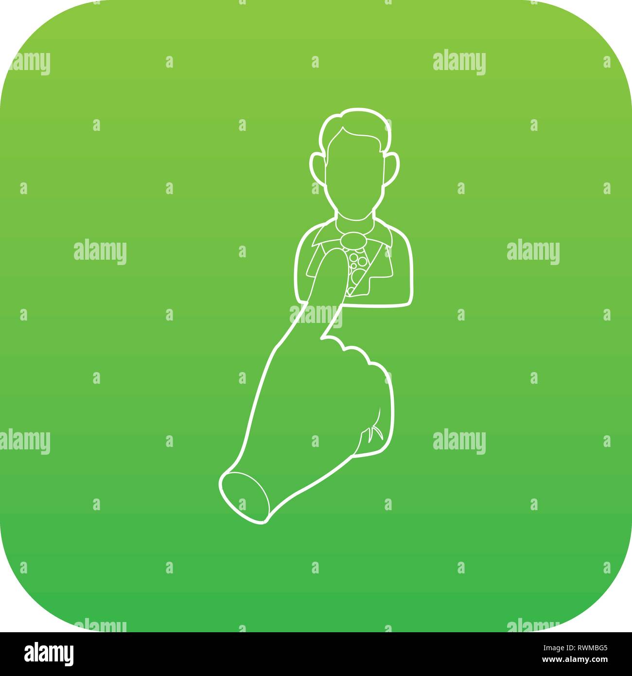 Arm showing the way Stock Vector Images - Alamy