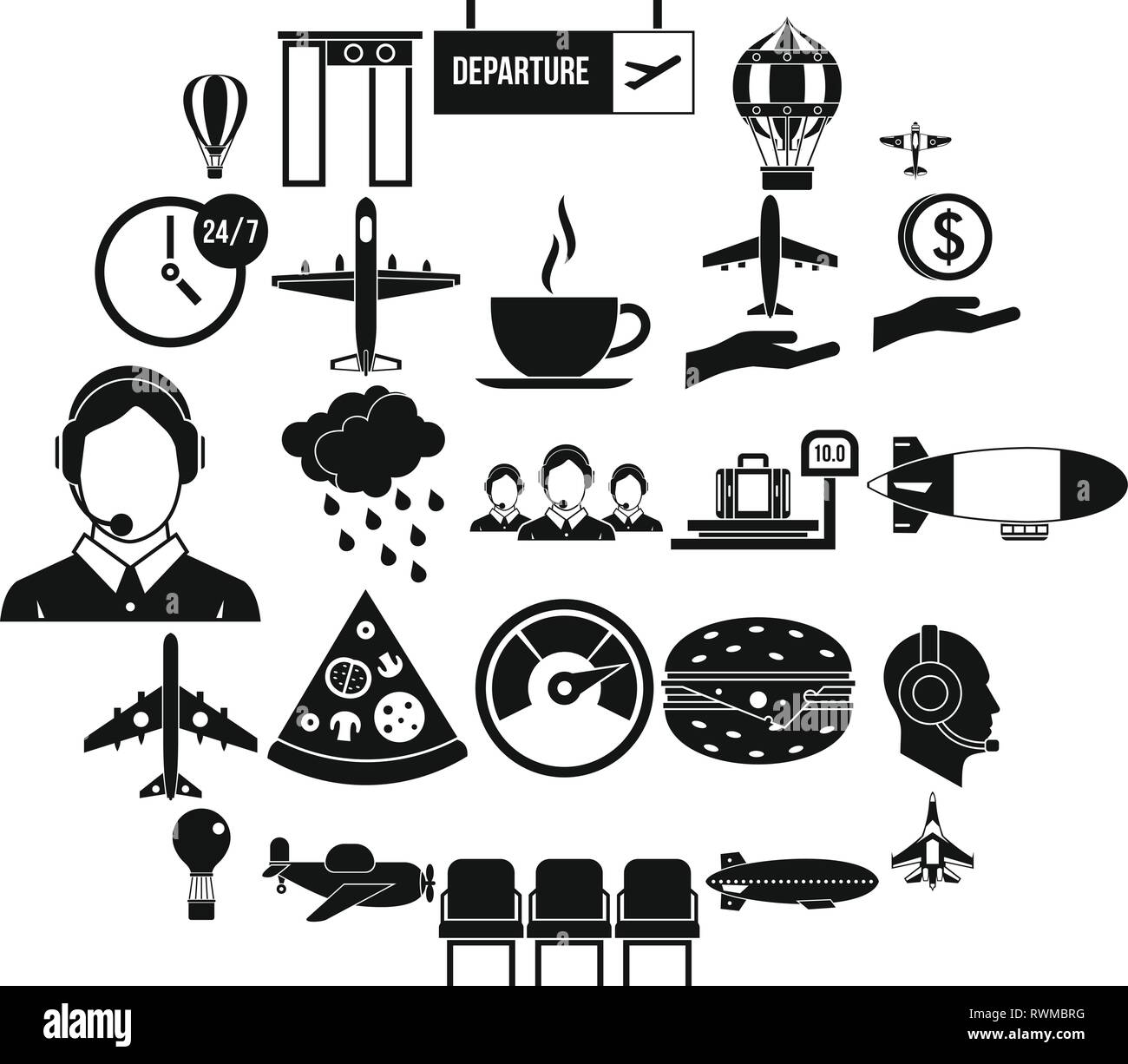 Vessel icons set, simple style Stock Vector Image & Art - Alamy