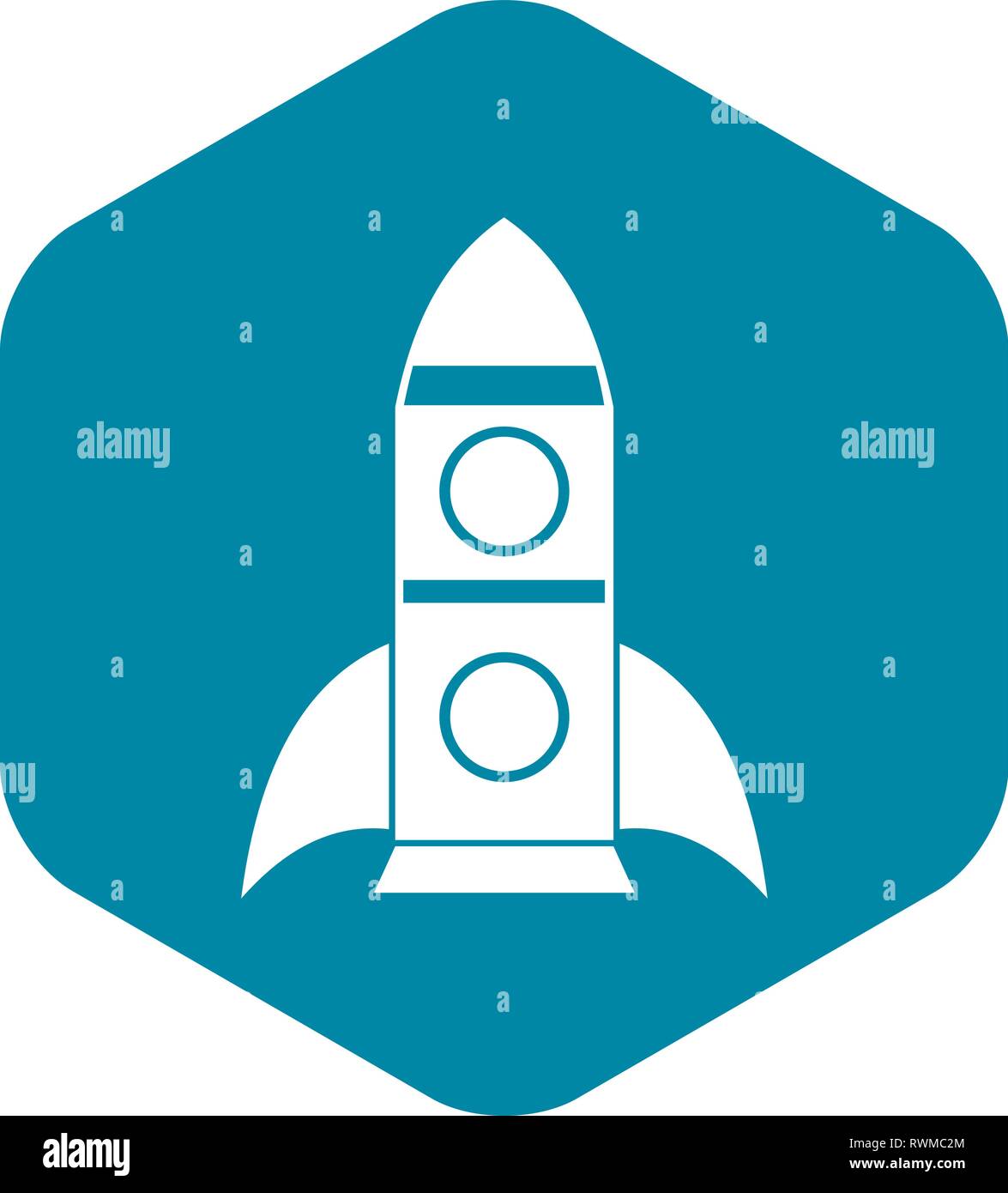 Rocket icon, simple style Stock Vector Image & Art - Alamy