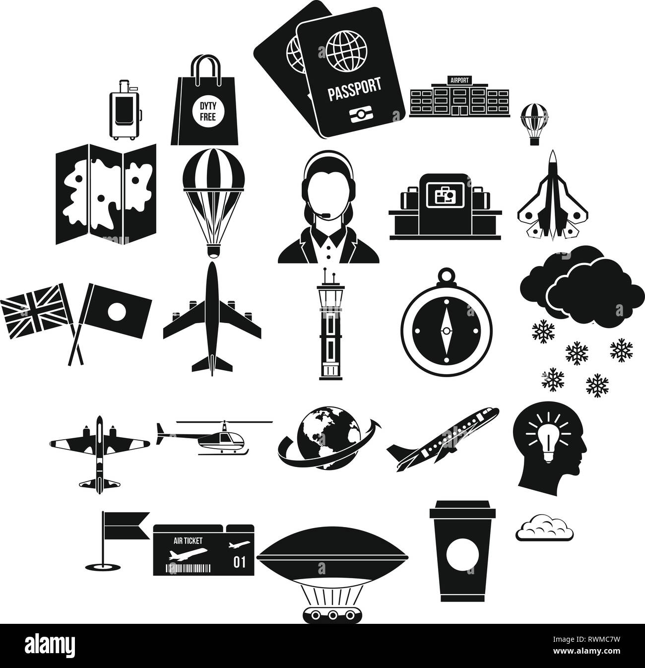 Craft icons set, simple style Stock Vector Image & Art - Alamy