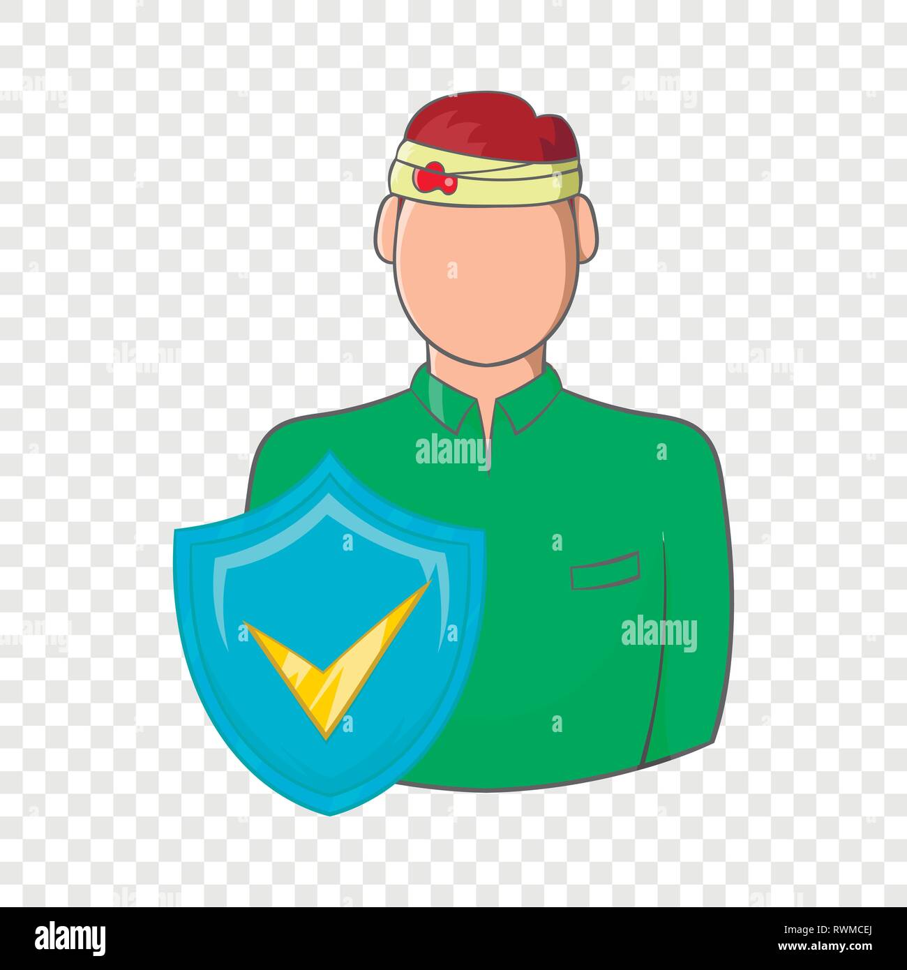 Accident insurance icon, cartoon style Stock Vector Image & Art - Alamy