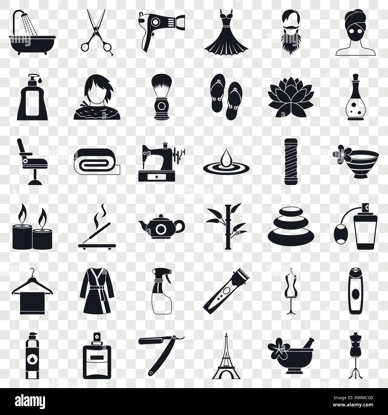 Cosmetic icons set, simple style Stock Vector Image & Art - Alamy