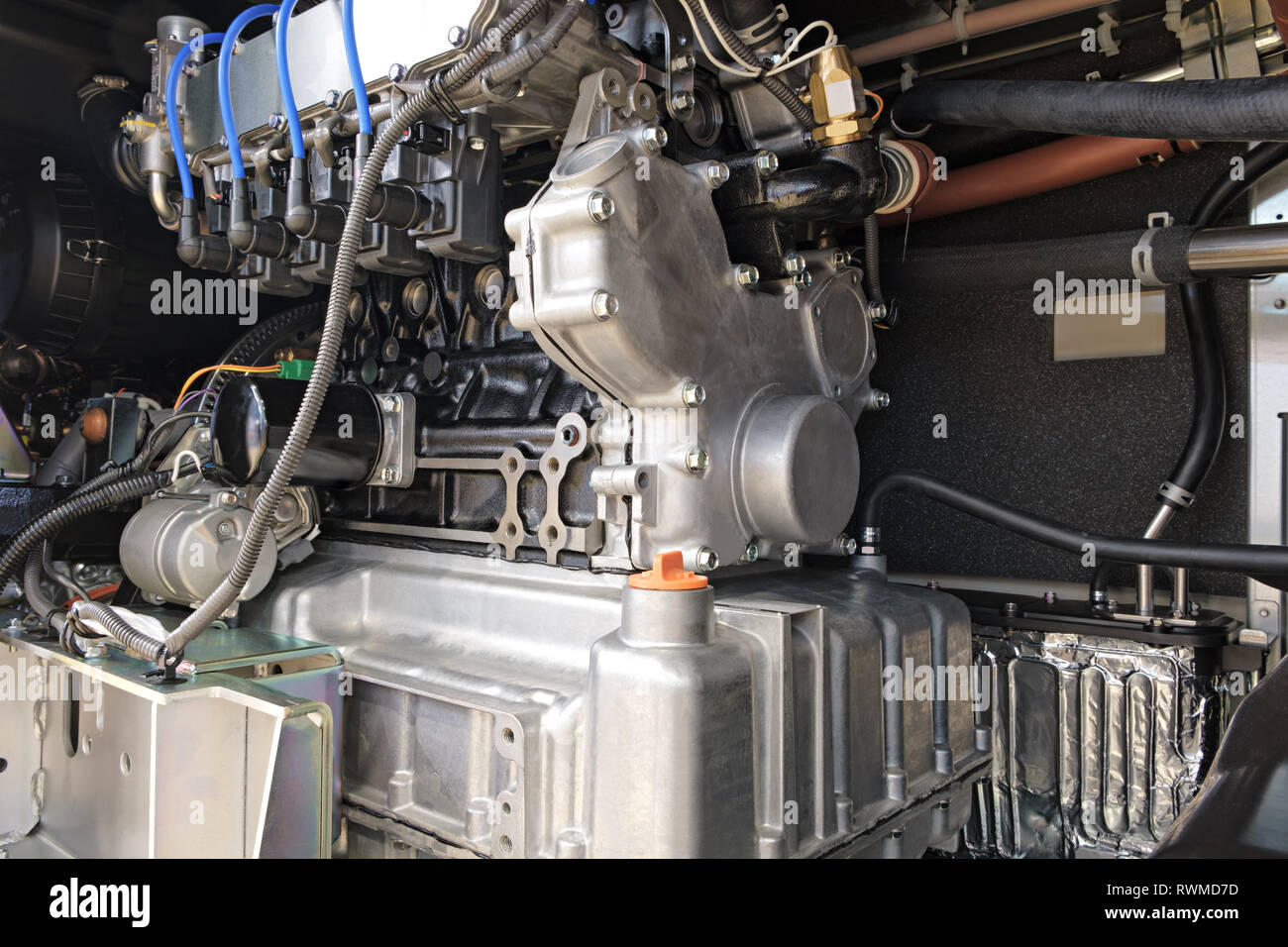 Internal structure of a large industrial air conditioning and ...