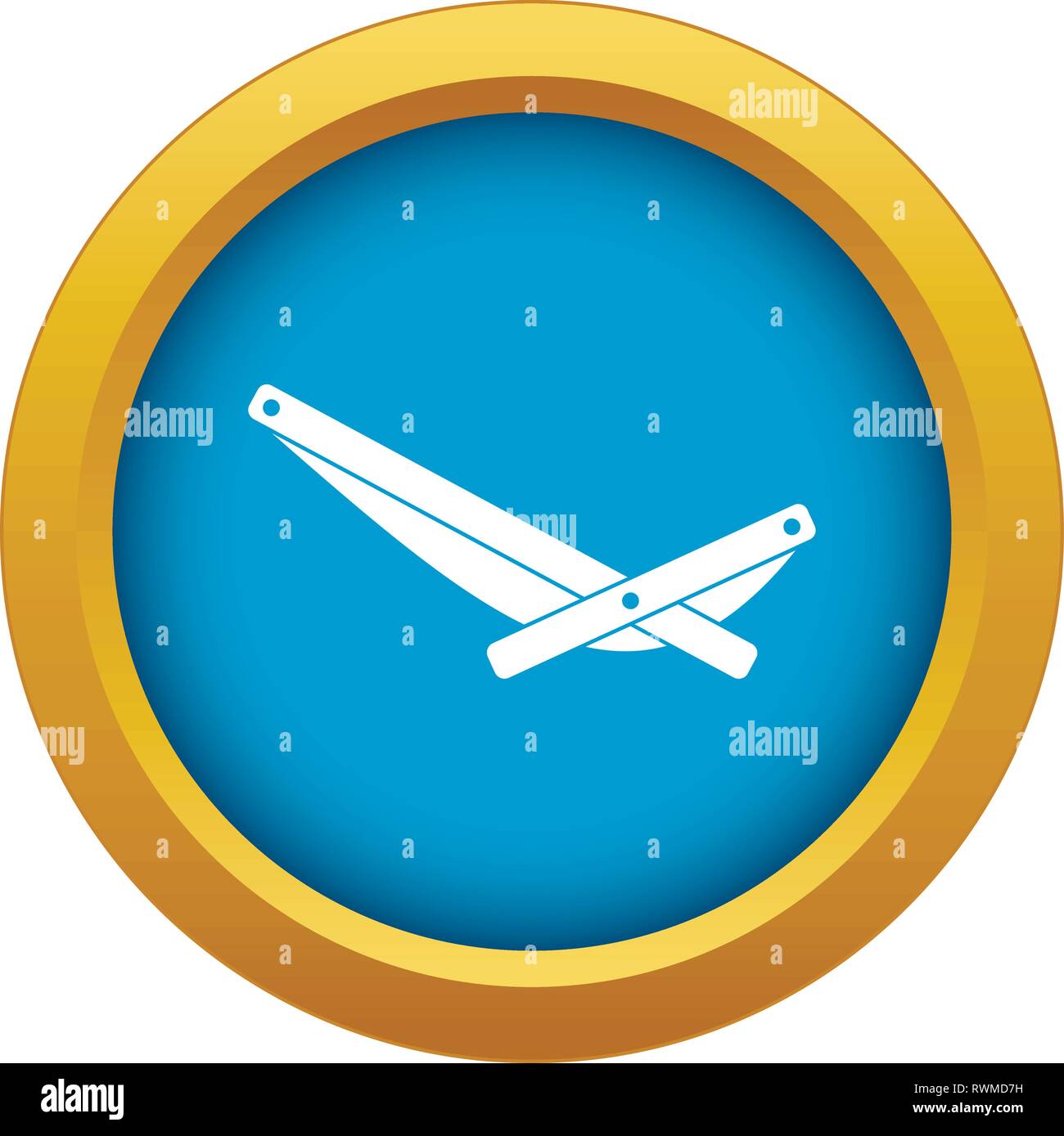 Recliner icon blue vector isolated Stock Vector Image & Art - Alamy