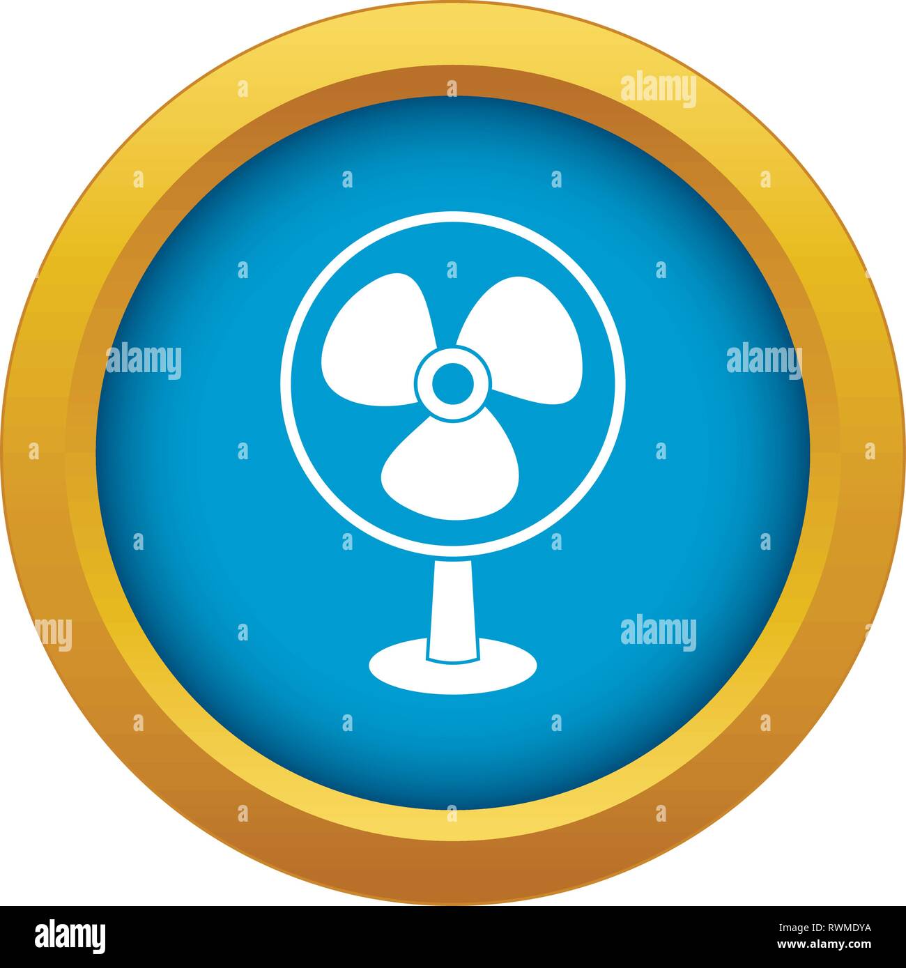 Ventilator icon blue vector isolated Stock Vector Image & Art - Alamy