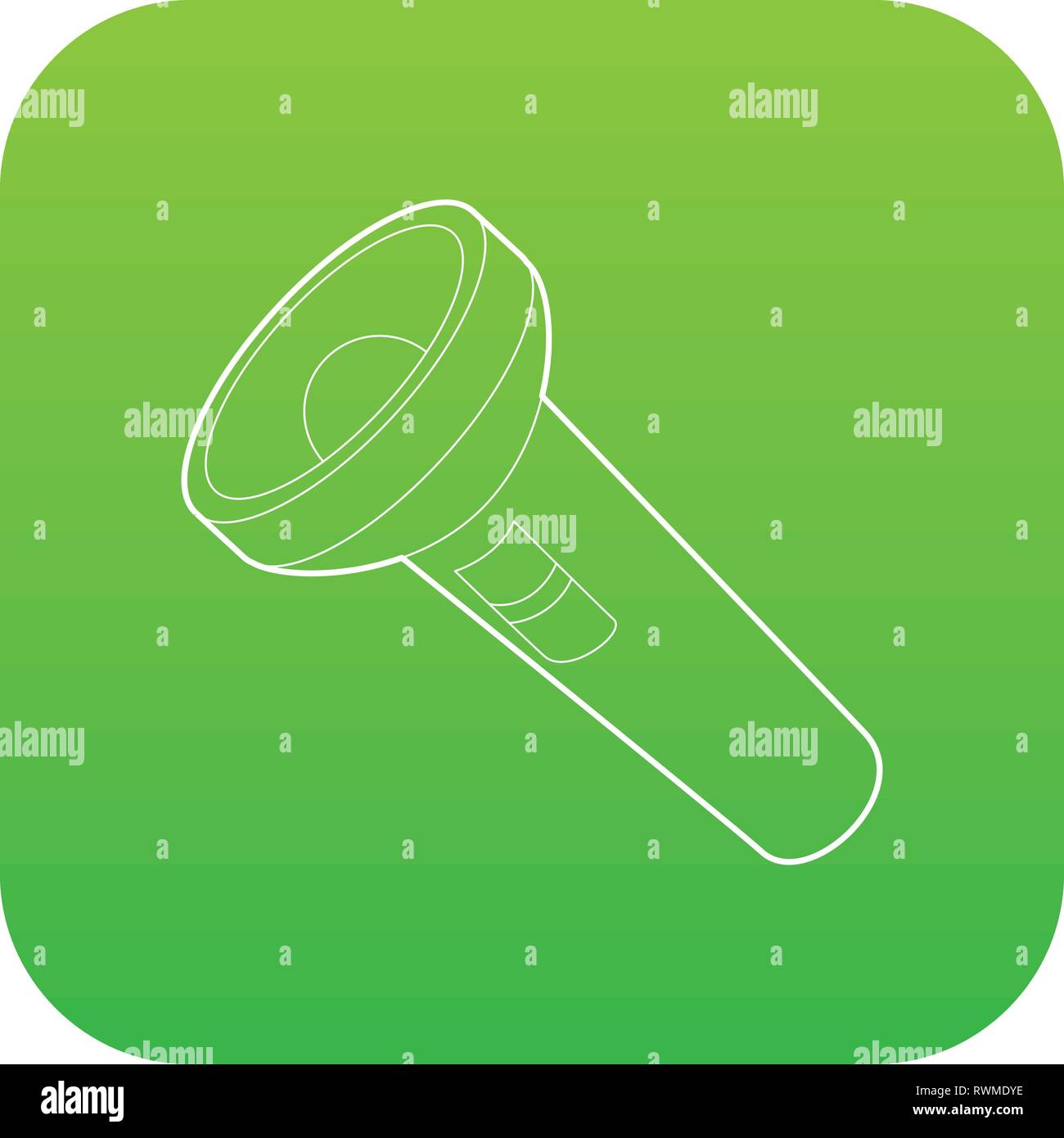 Hand lantern icon green vector Stock Vector Image & Art - Alamy