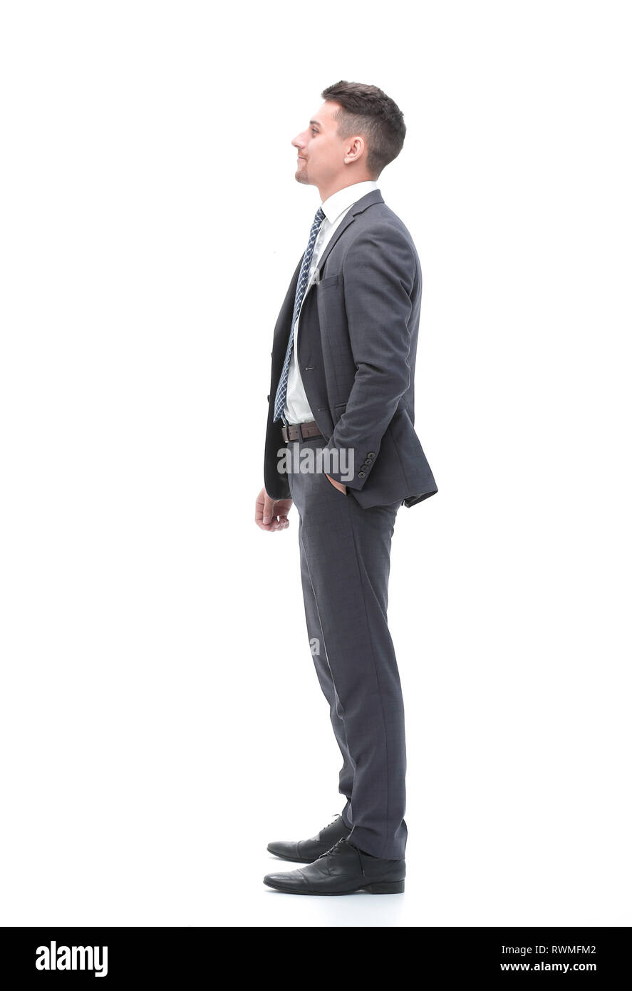 full-length portrait of the modern businessman Stock Photo - Alamy