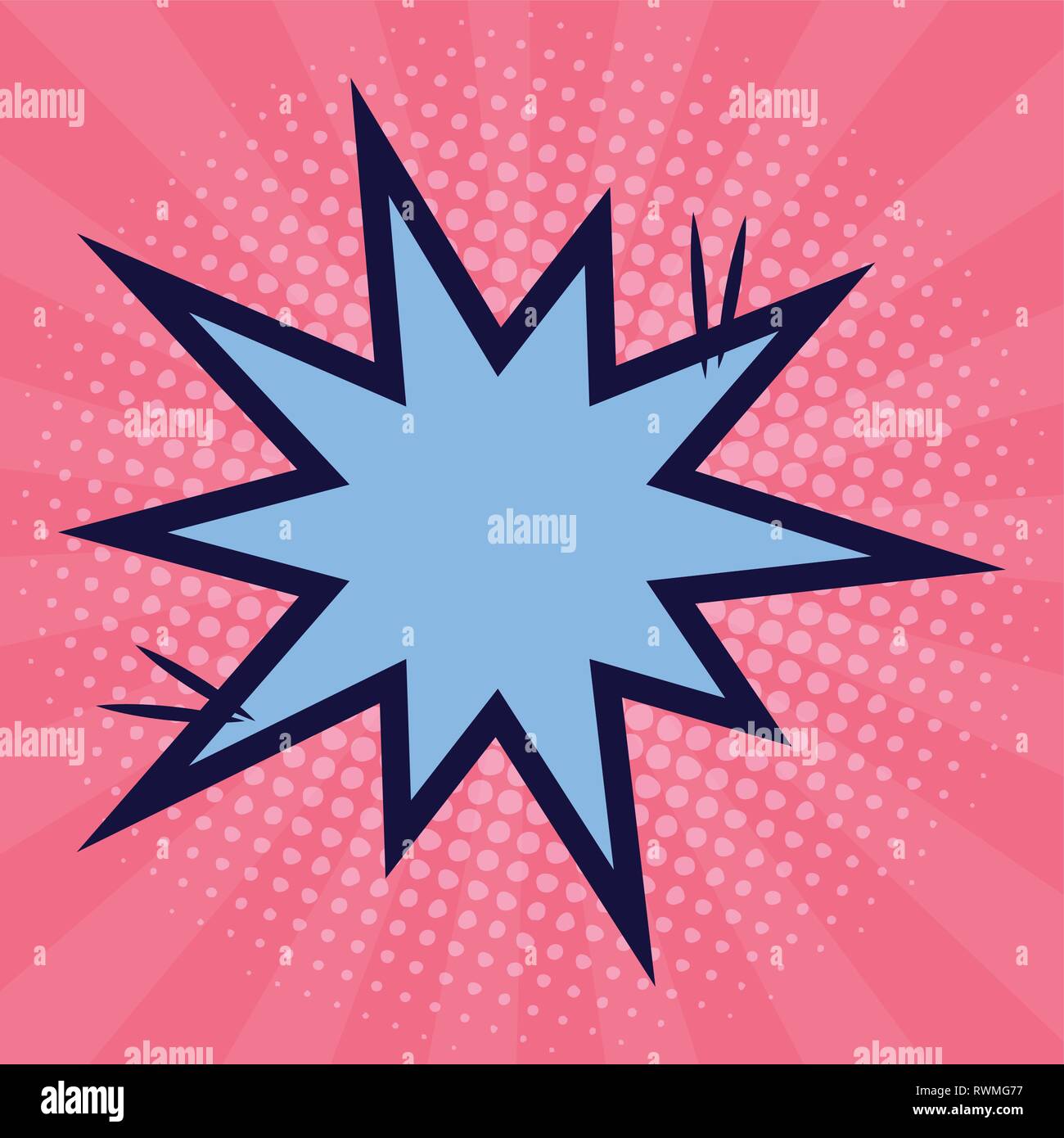 expression star pop art style vector illustration design Stock Vector ...