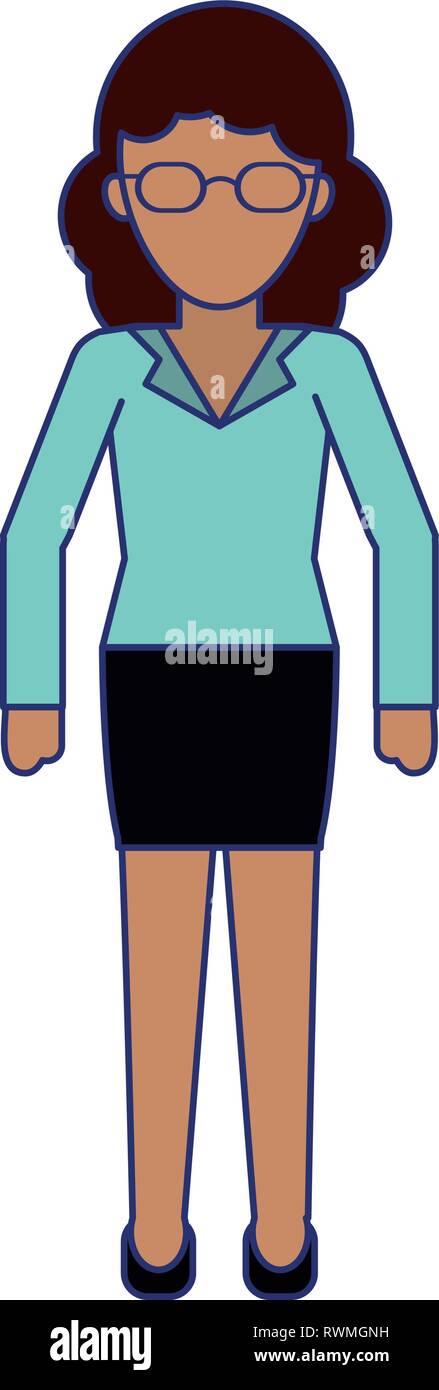 Executive businesswoman cartoon isolated vector illustration graphic ...