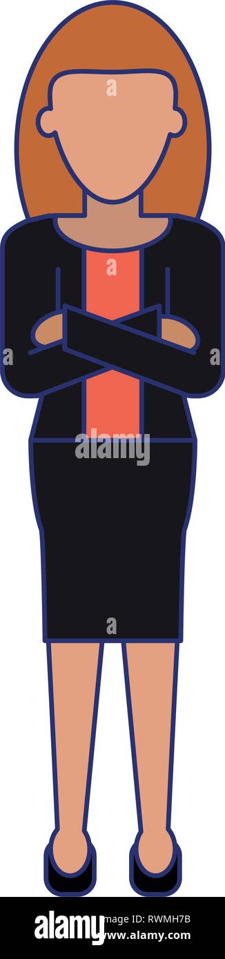 Executive businesswoman cartoon isolated vector illustration graphic ...