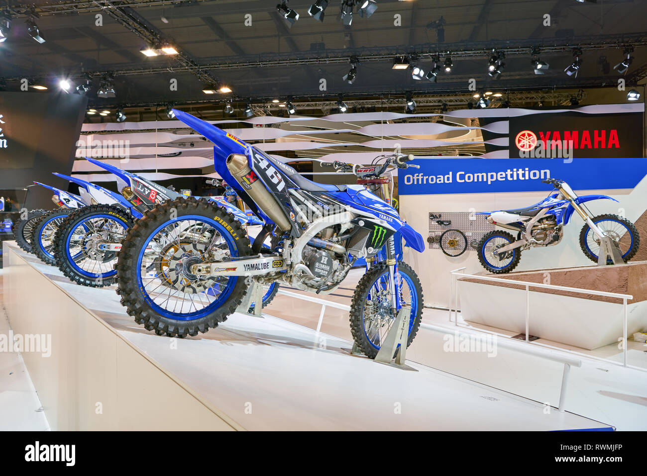 Yamaha motorcycle on display hi-res stock photography and images - Alamy