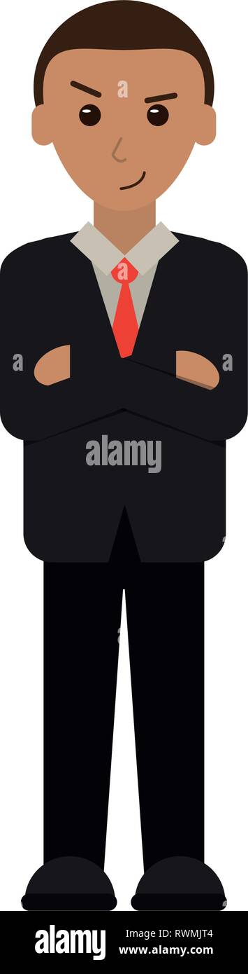 Executive businessman cartoon isolated vector illustration graphic ...