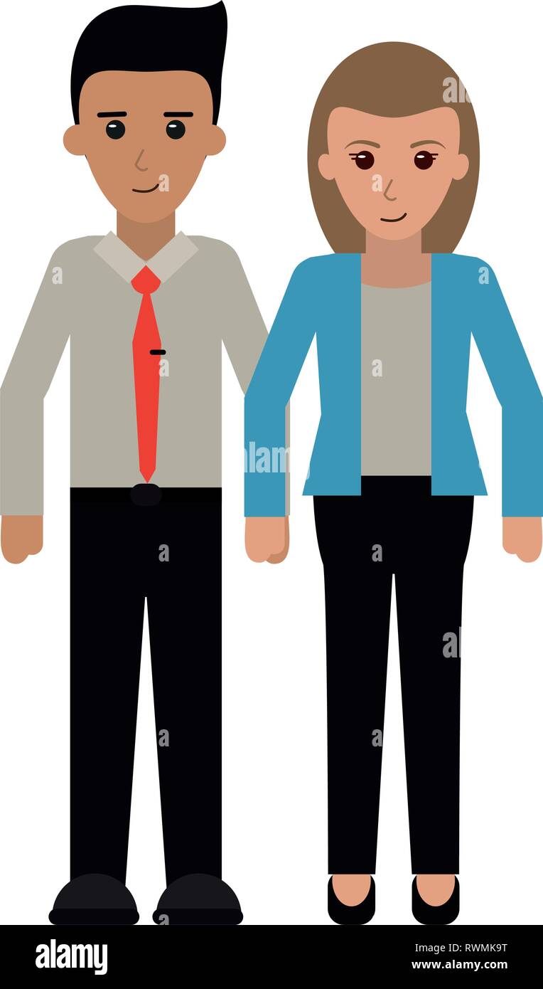 executive couple cartoon Stock Vector Image & Art - Alamy