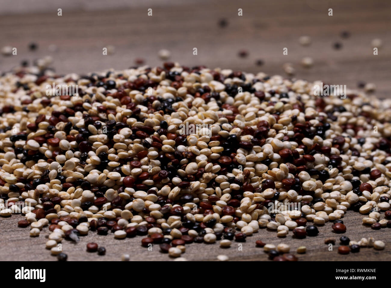 Quinoa three varieties mixture Stock Photo - Alamy