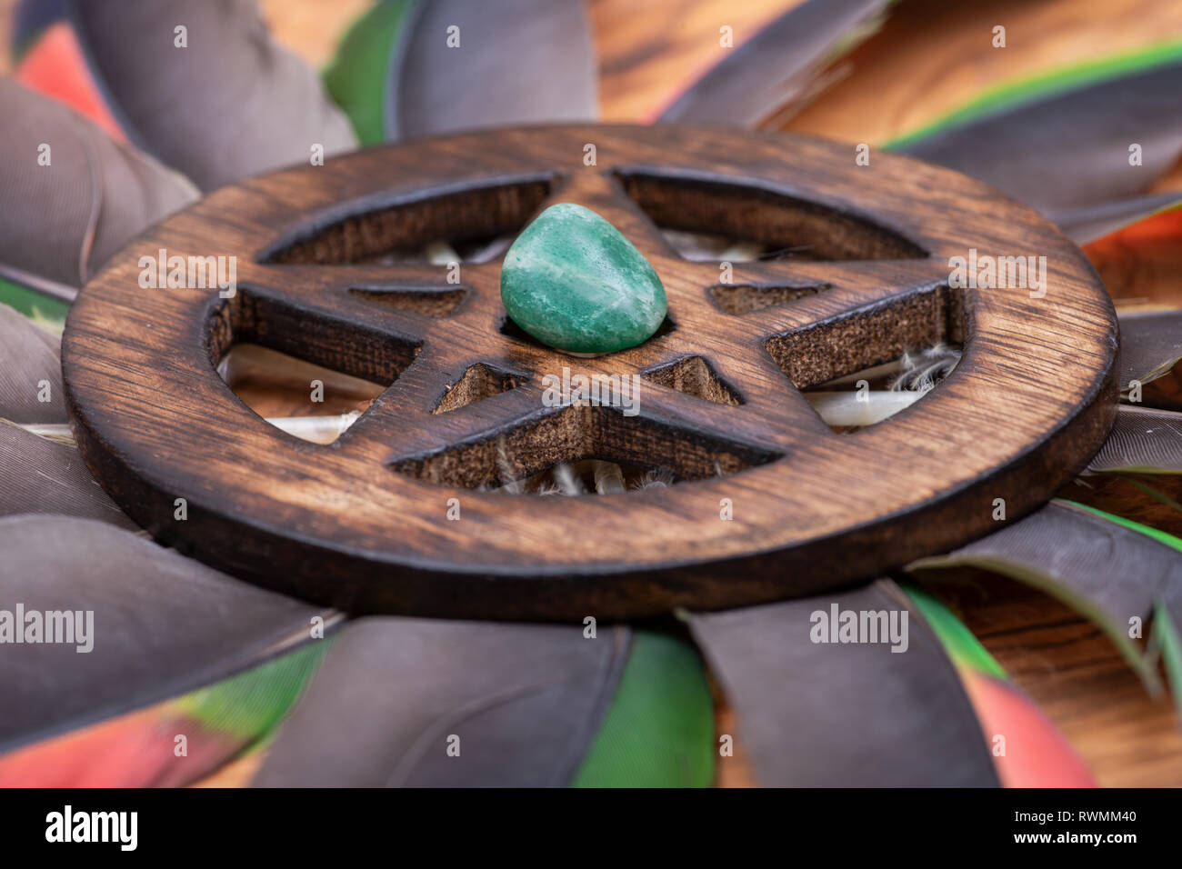 Five elements pentagram hi-res stock photography and images - Alamy