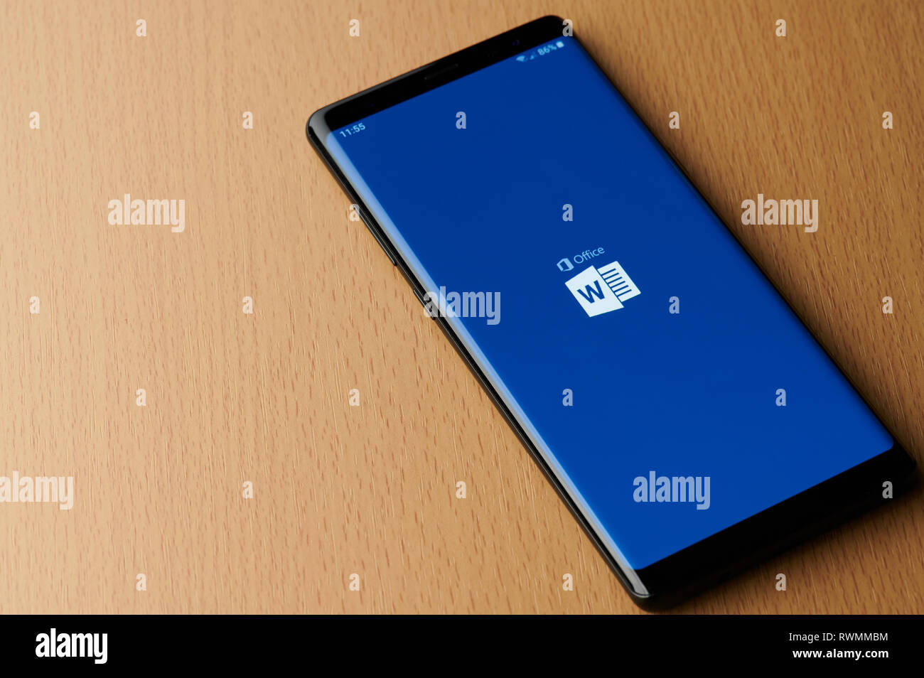 New york, USA - march 6, 2019: Microsoft office word application on ...