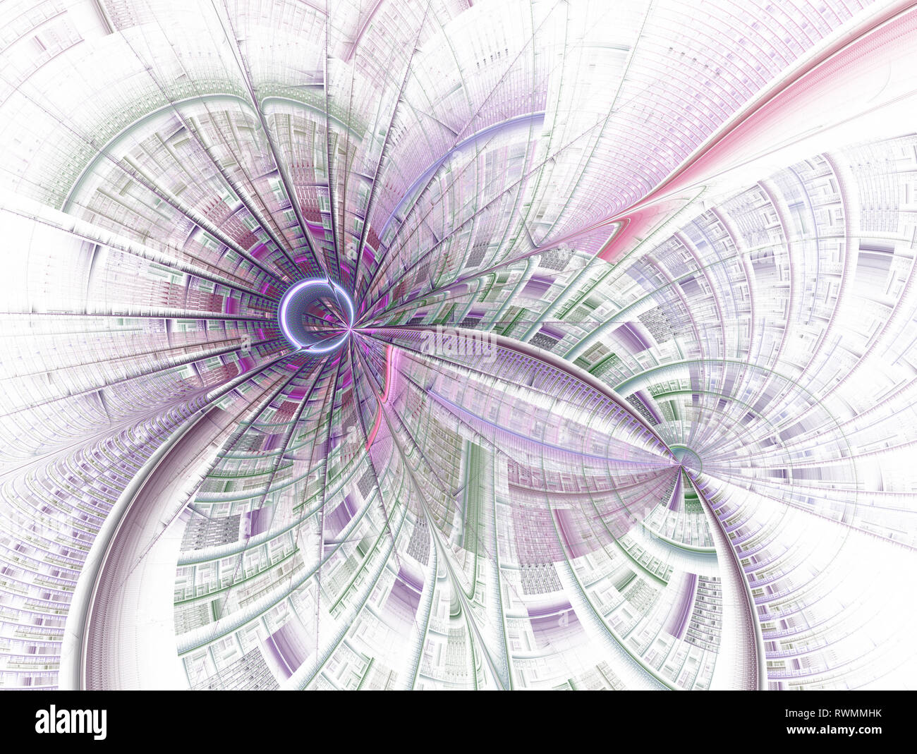 The fantasy worlds of fractals. Fractal image of magical shapes and ...