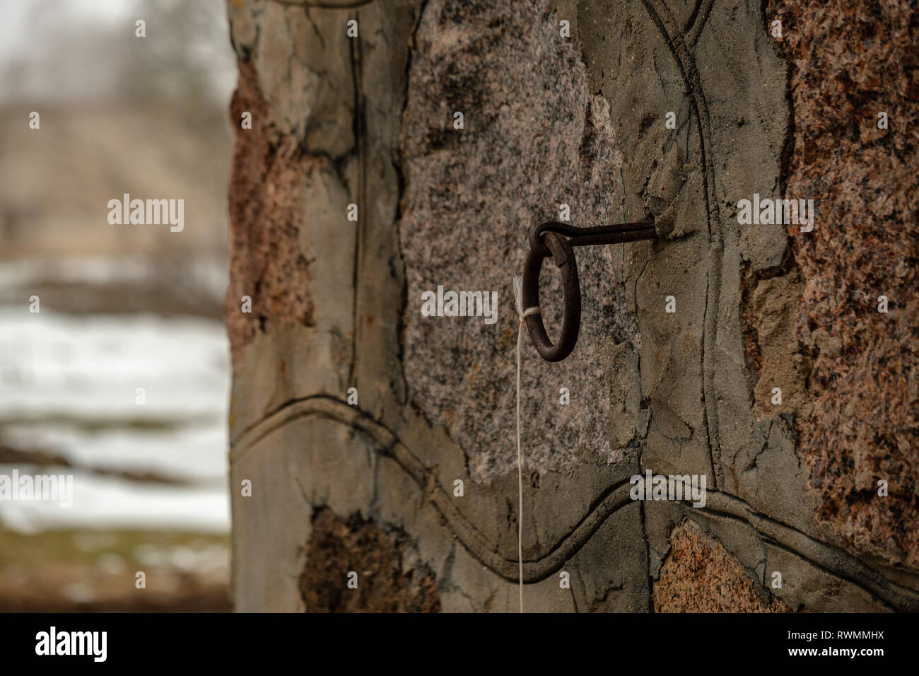 old brick wall in countryside. background texture Stock Photo - Alamy
