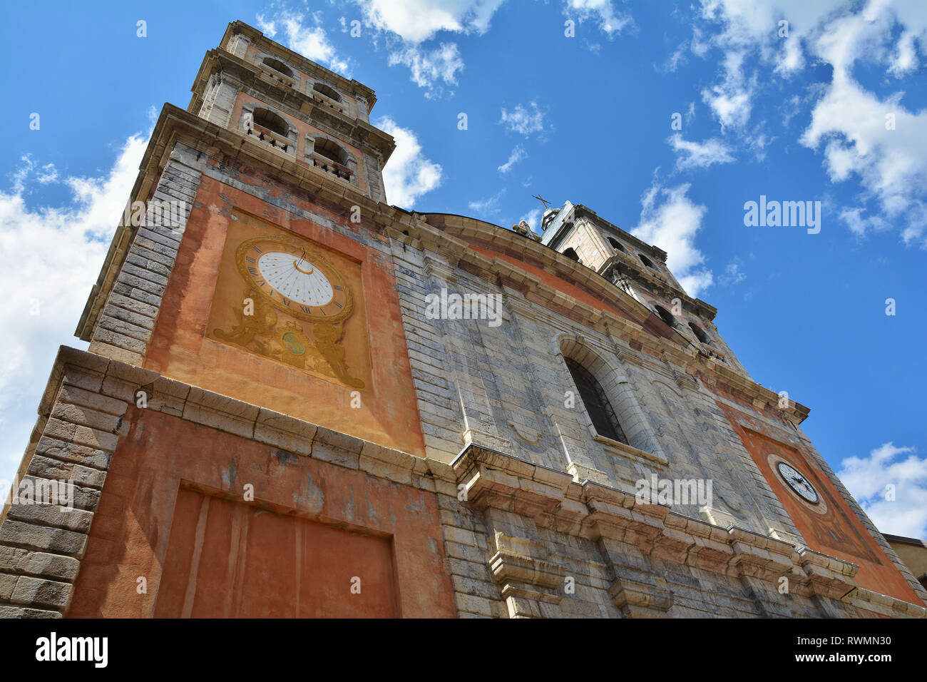 BRIANCON, FRANCE - JULY 20, 2017. Building architecture of the ...