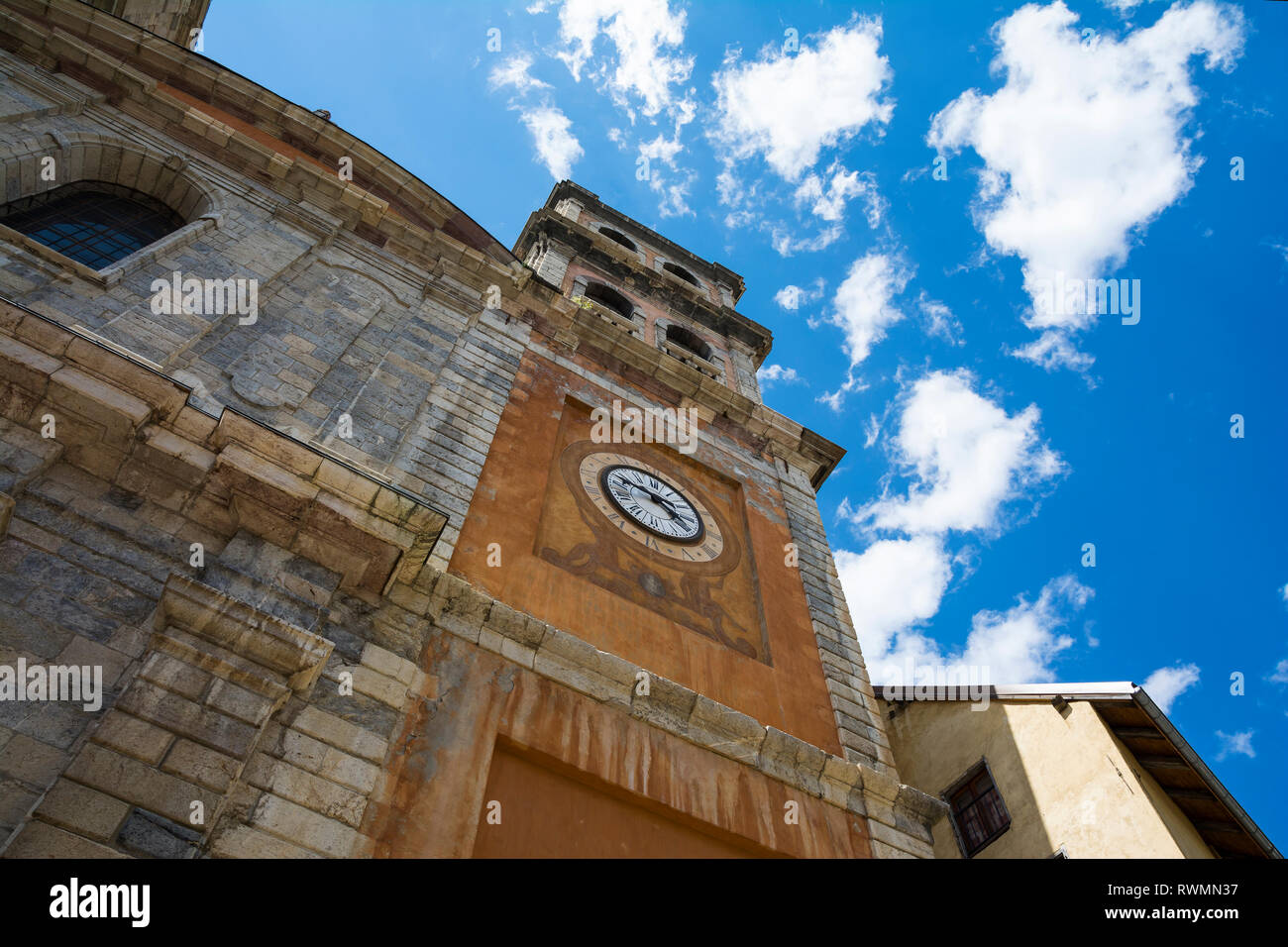 BRIANCON, FRANCE - JULY 20, 2017. Building architecture of the ...