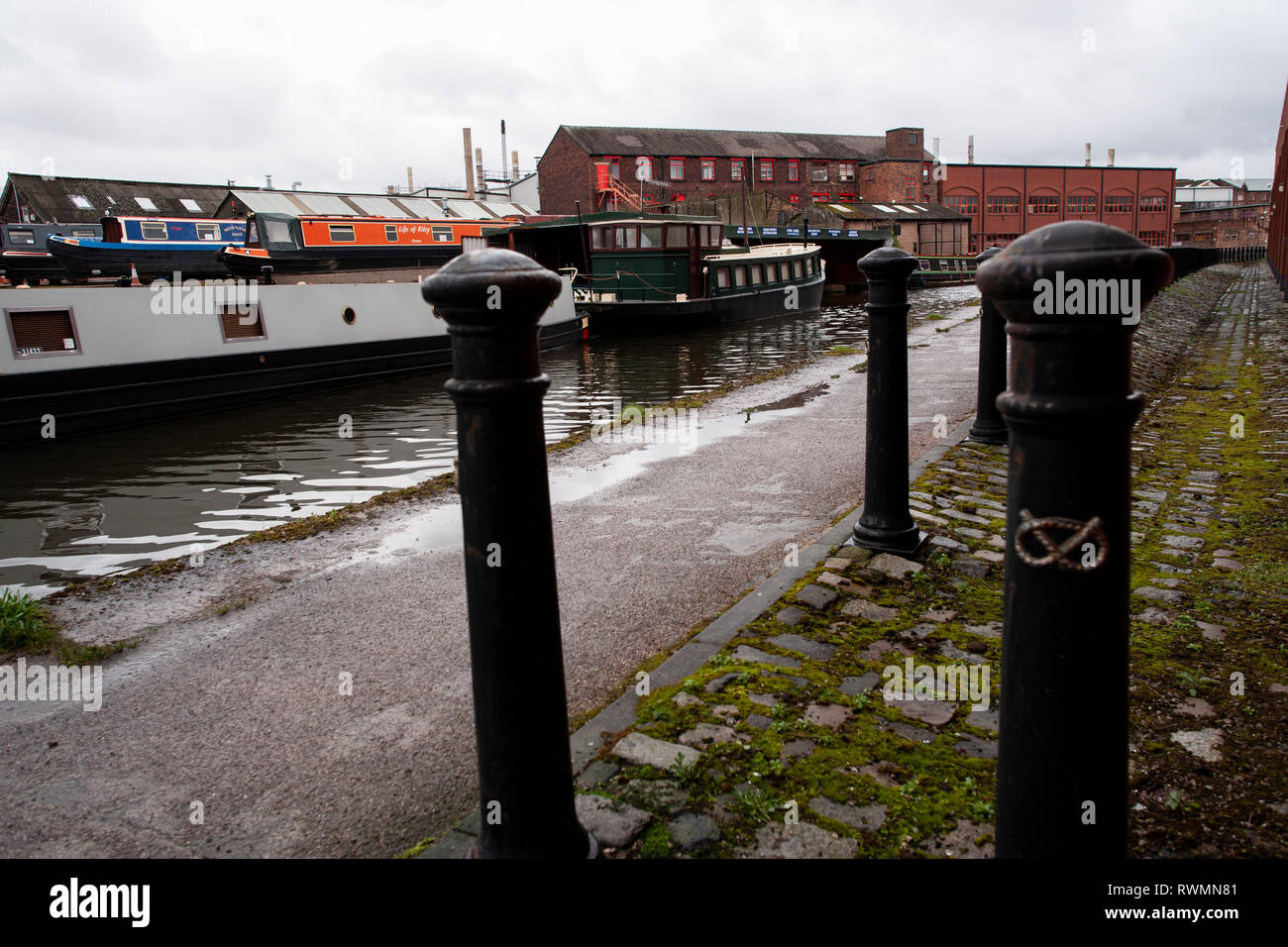 Views by Longport wharf on the Trent and Mersey canal, Stoke on Trent ...