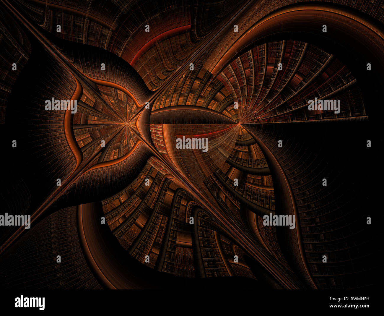 The fantasy worlds of fractals. Fractal image of magical shapes and ...