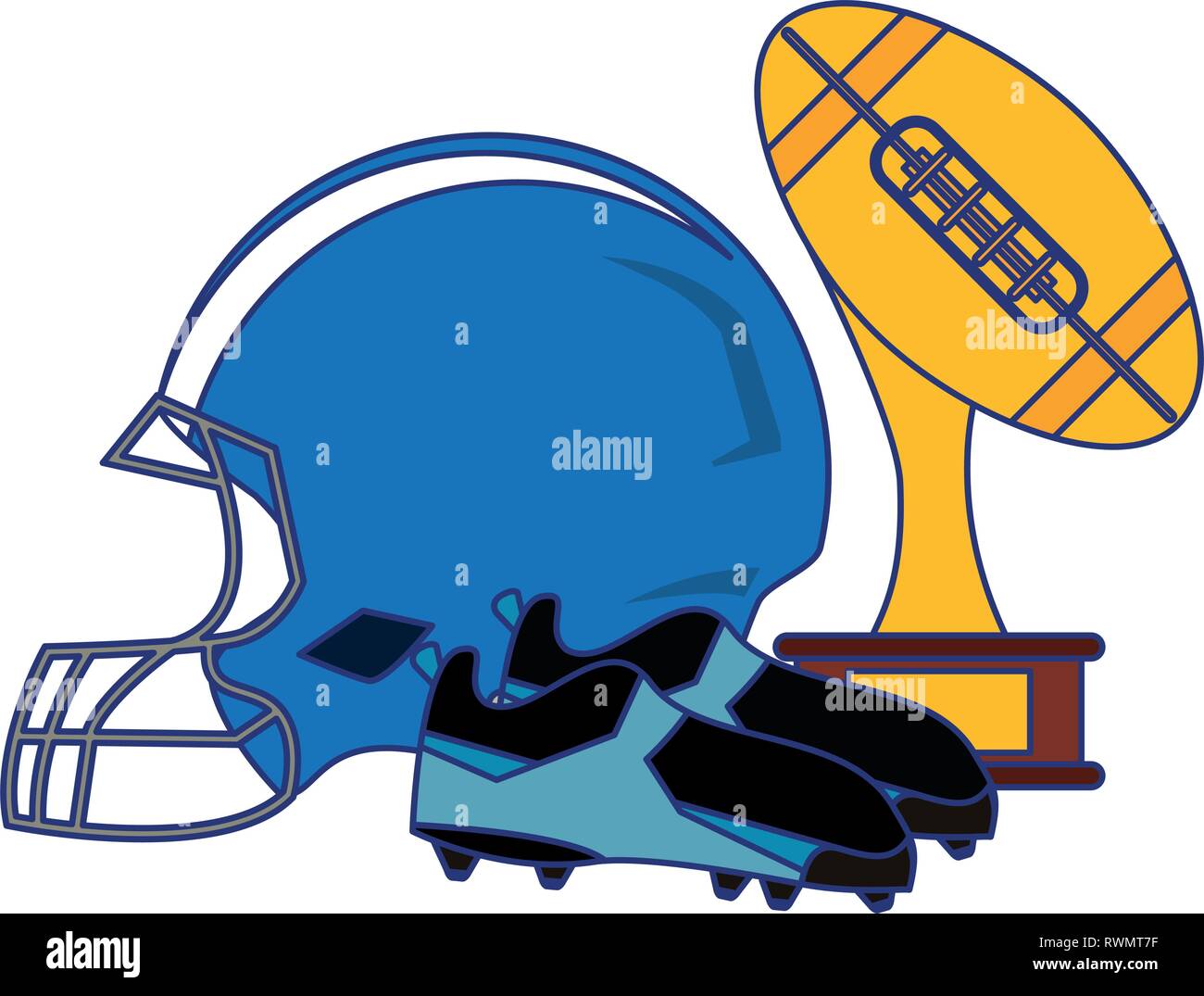 American football game blue lines Stock Vector Image & Art - Alamy