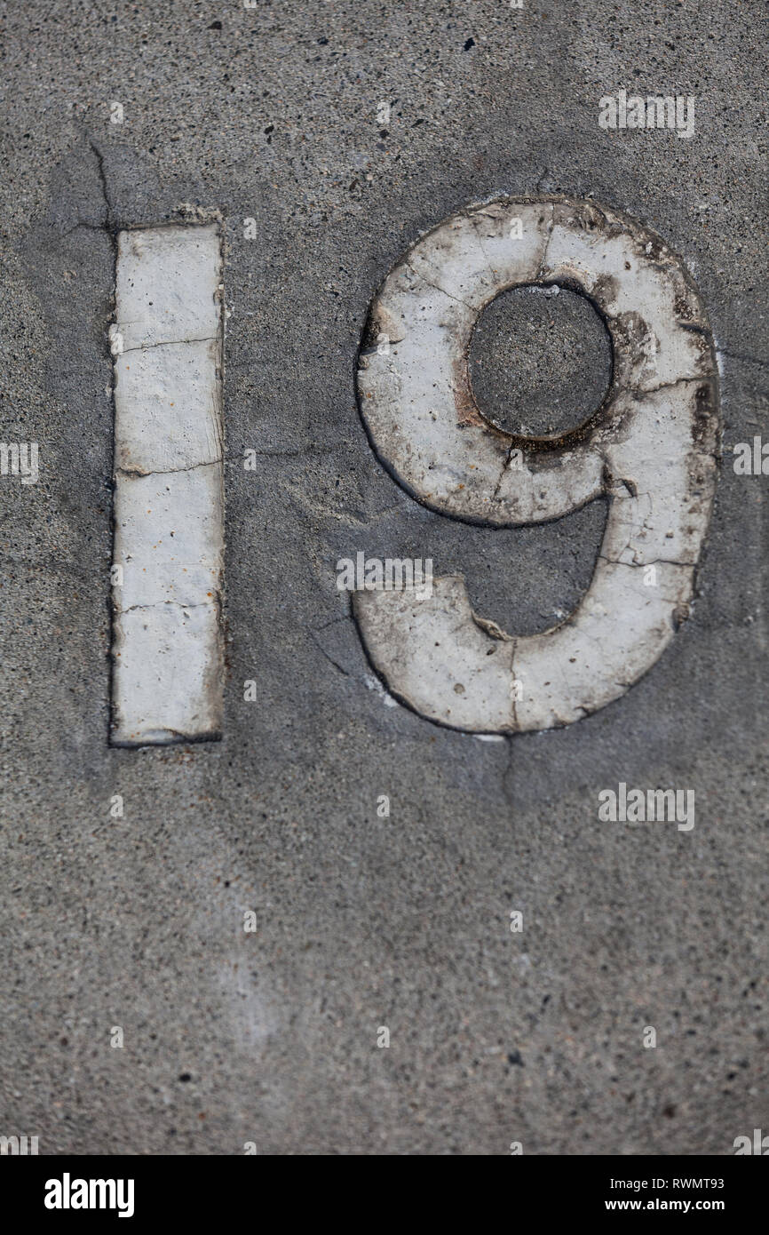 Number 19 hi-res stock photography and images - Alamy
