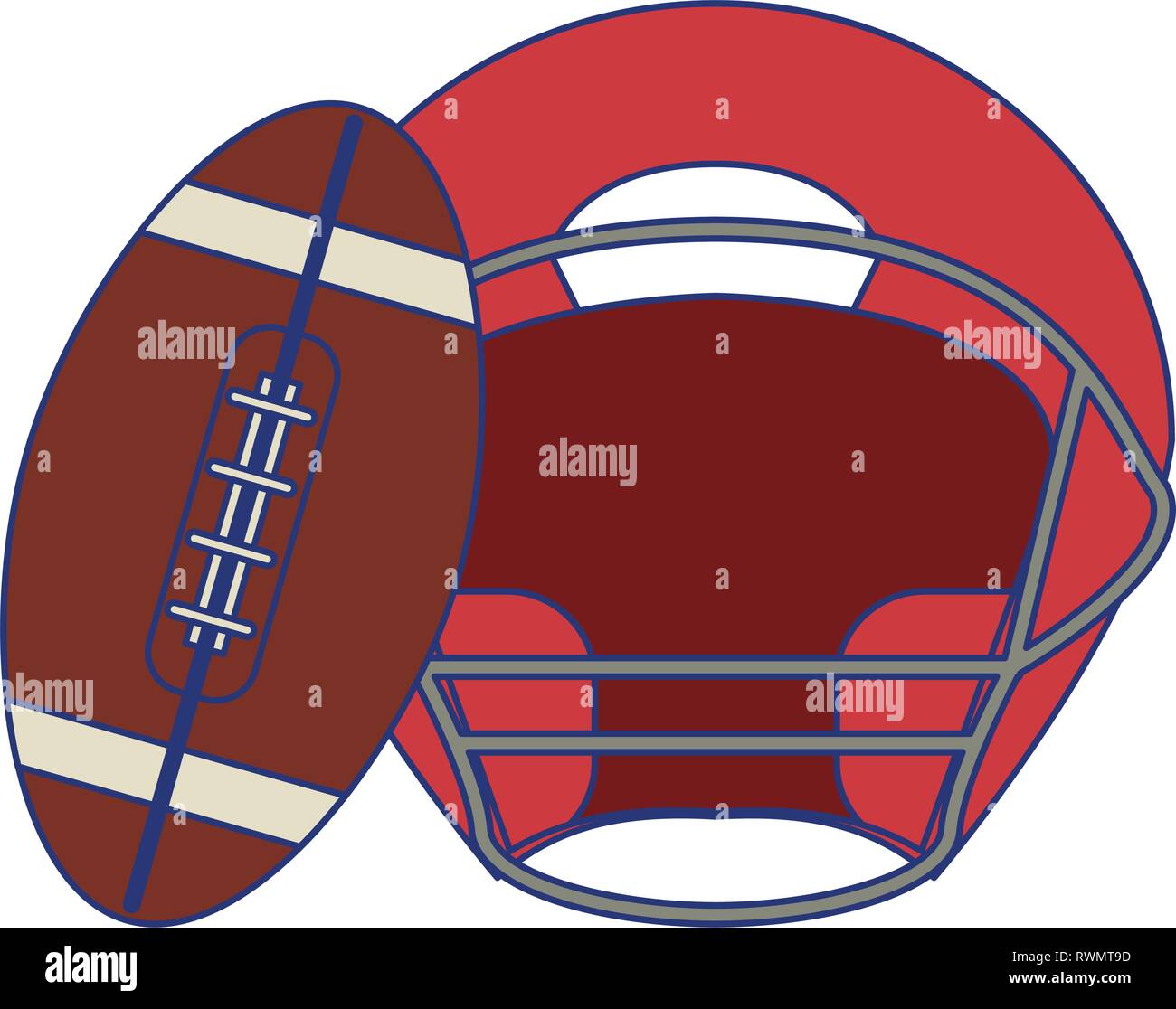 American football game blue lines Stock Vector Image & Art - Alamy