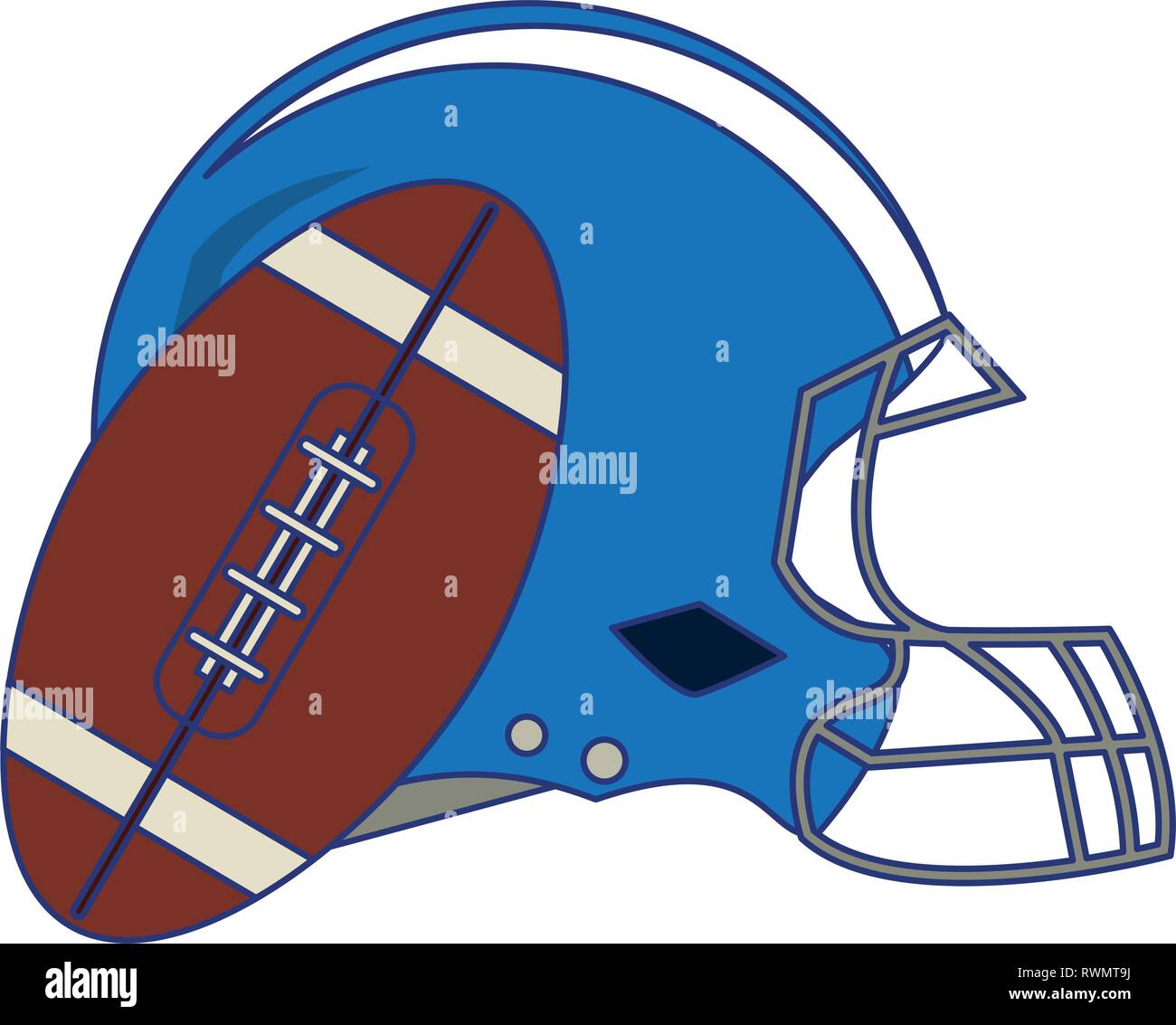 American football game blue lines Stock Vector Image & Art - Alamy