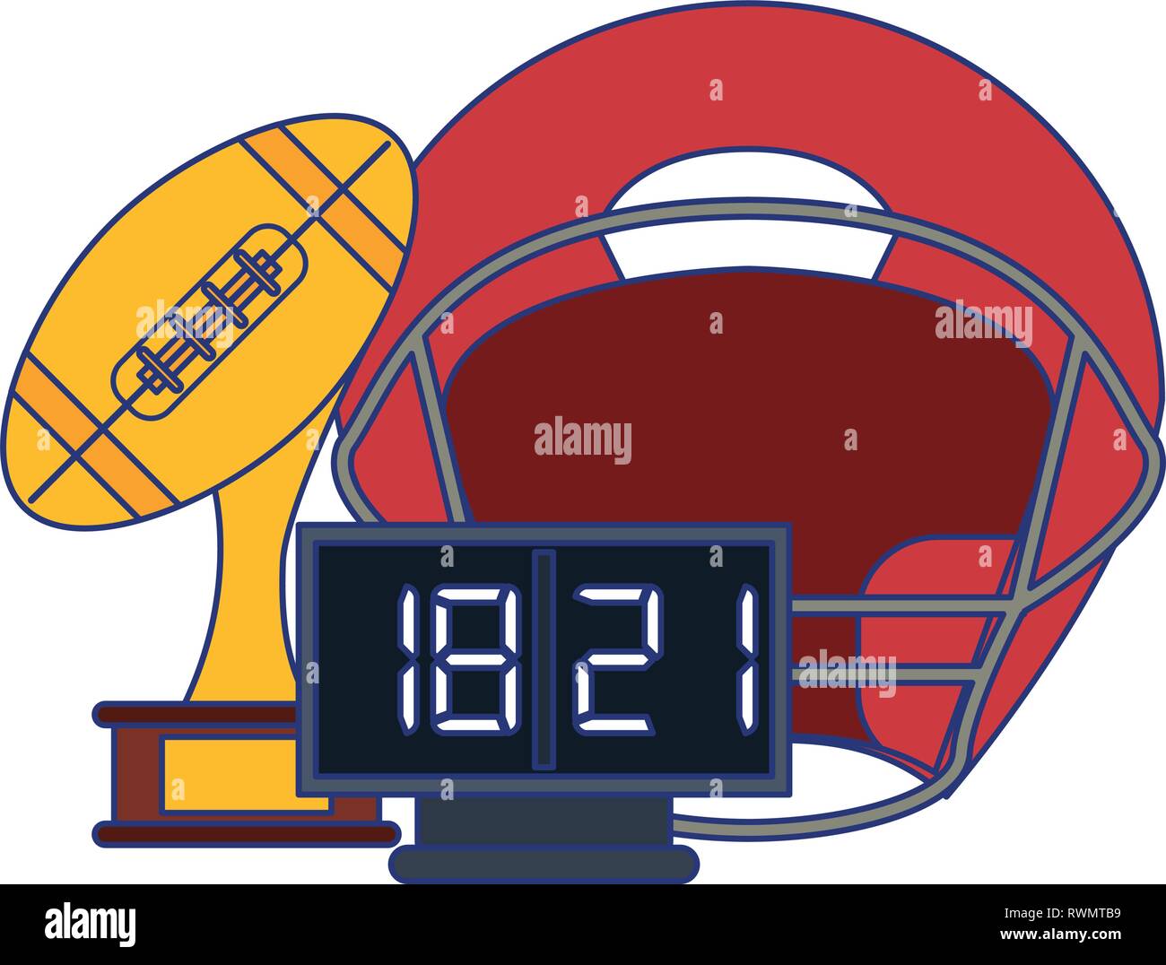 American football game blue lines Stock Vector Image & Art - Alamy