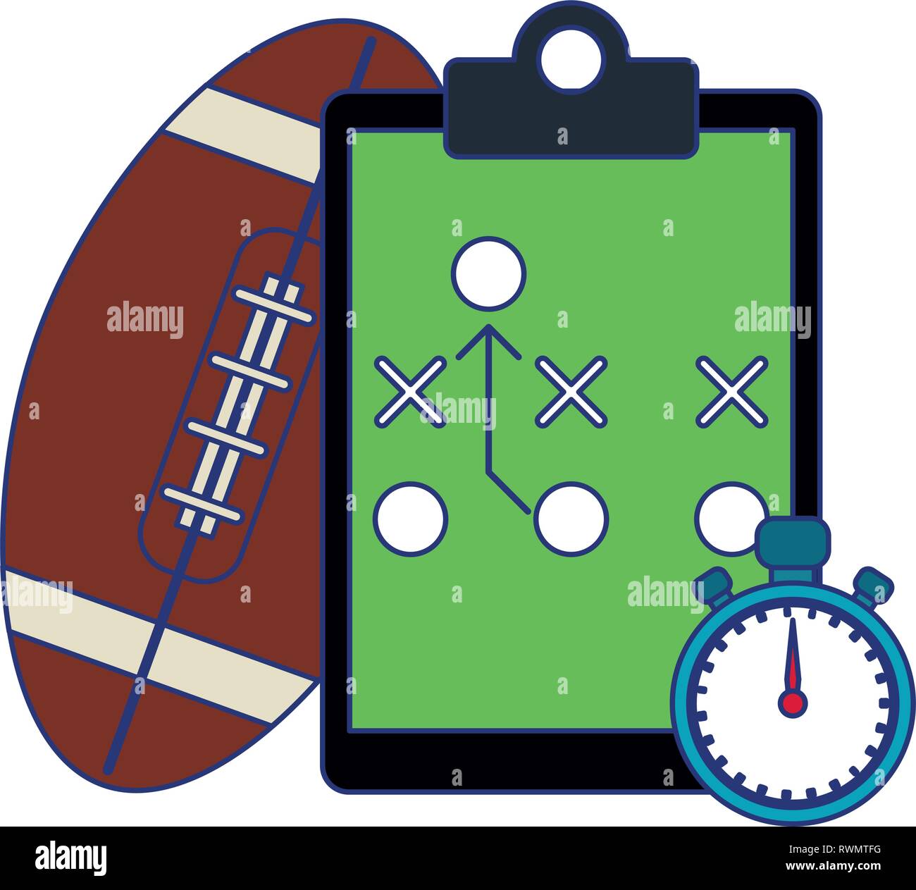 American football game blue lines Stock Vector Image & Art - Alamy