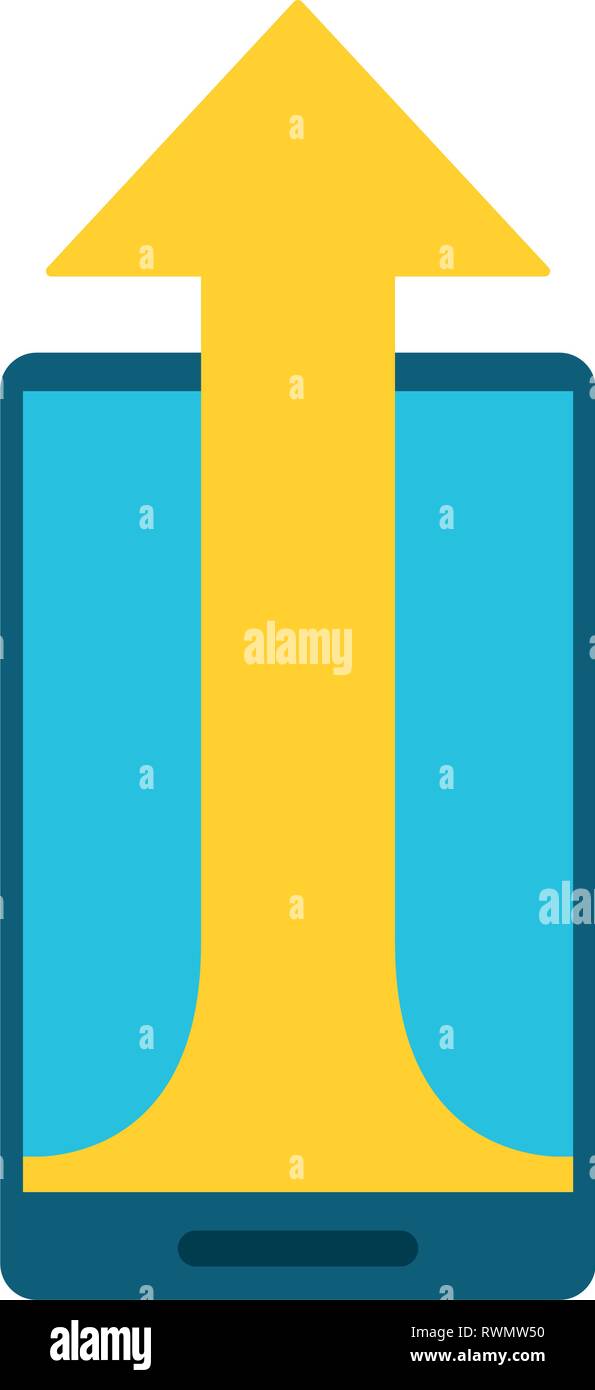 smartphone uploading files Stock Vector Image & Art - Alamy