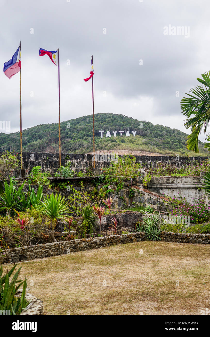 The hollywood sign of Taytay in Palawan, Philippines Stock Photo - Alamy