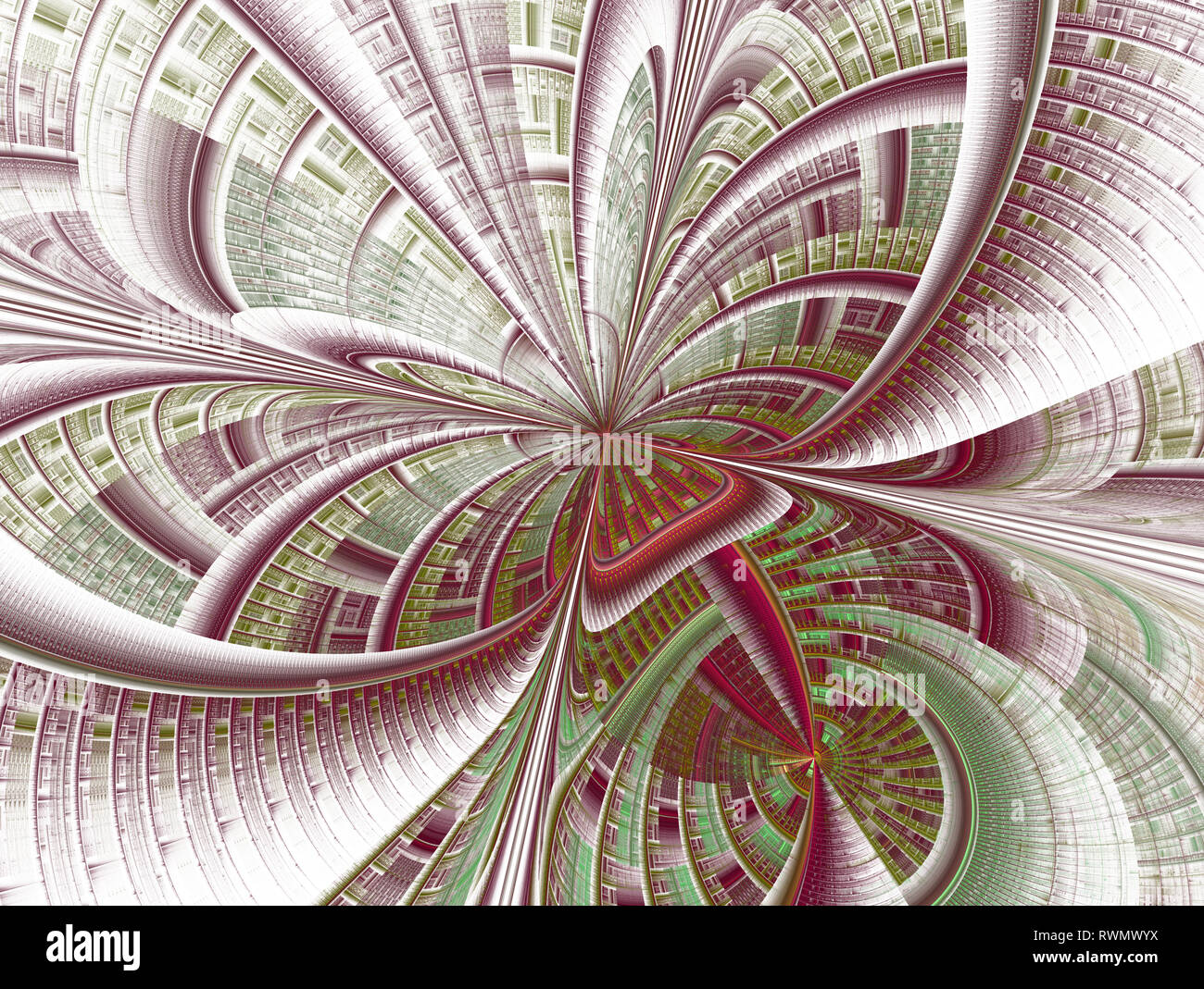 Stylized images of flowers and intersecting spiral lines. The infinity ...