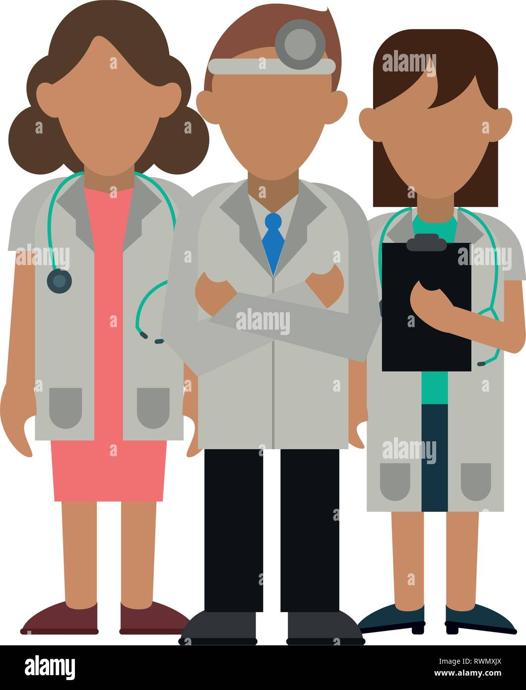 Medical teamwork avatar Stock Vector Image & Art - Alamy