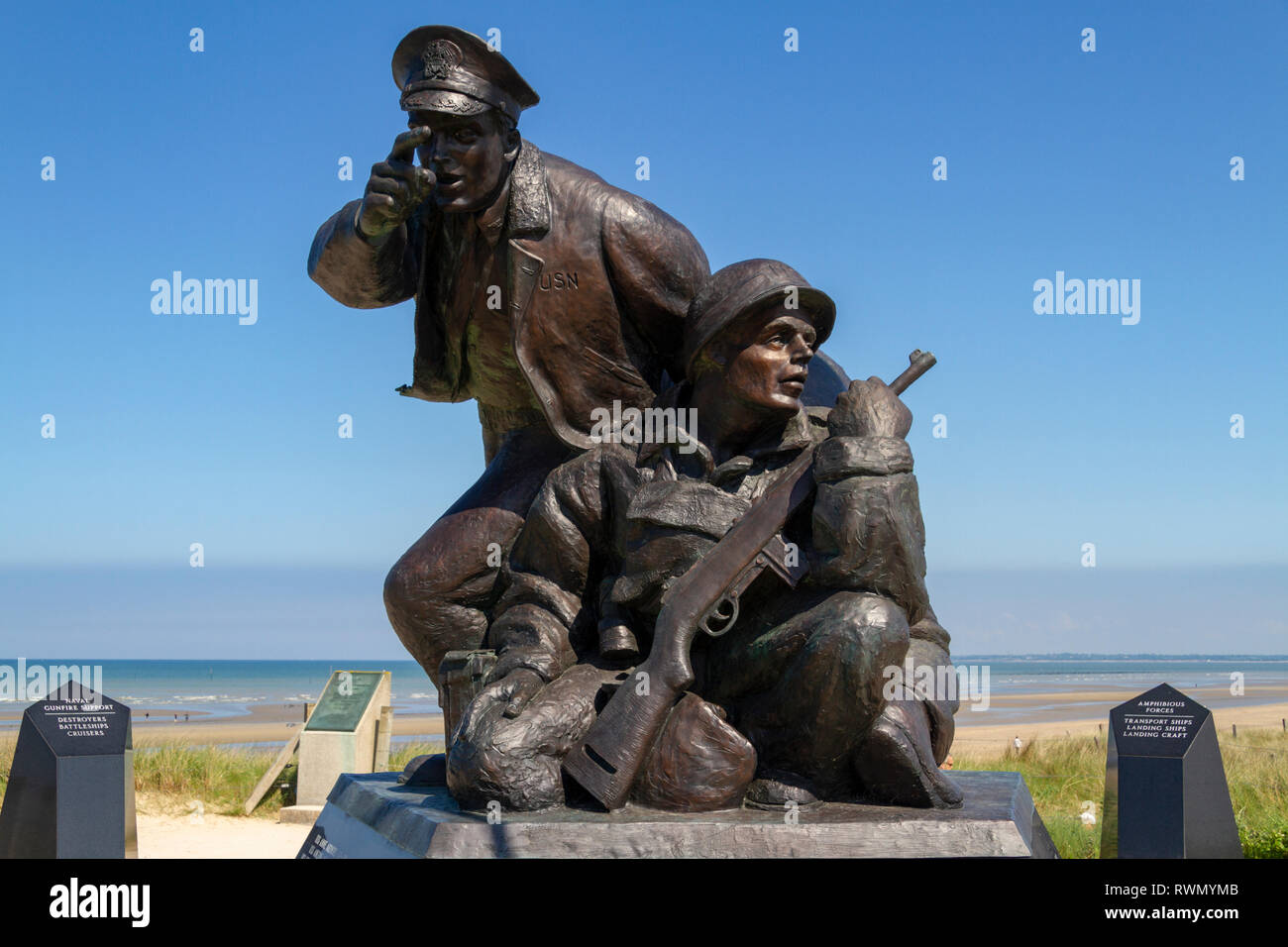 The US Navy Memorial, Utah Beach, Normandy, France Stock Photo - Alamy