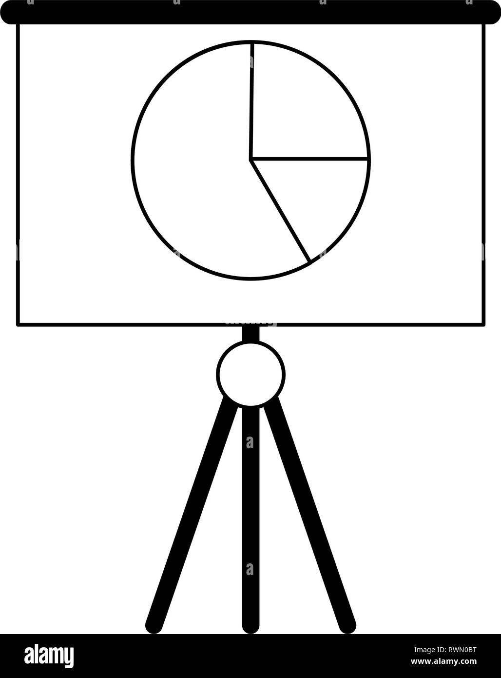 Statistics graph on whiteboard black and white Stock Vector Image & Art ...